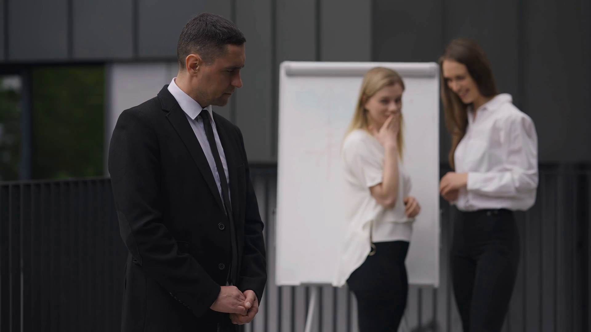 Portrait Of Shy Male Employee Posing Stock Footage SBV-346565360 ...