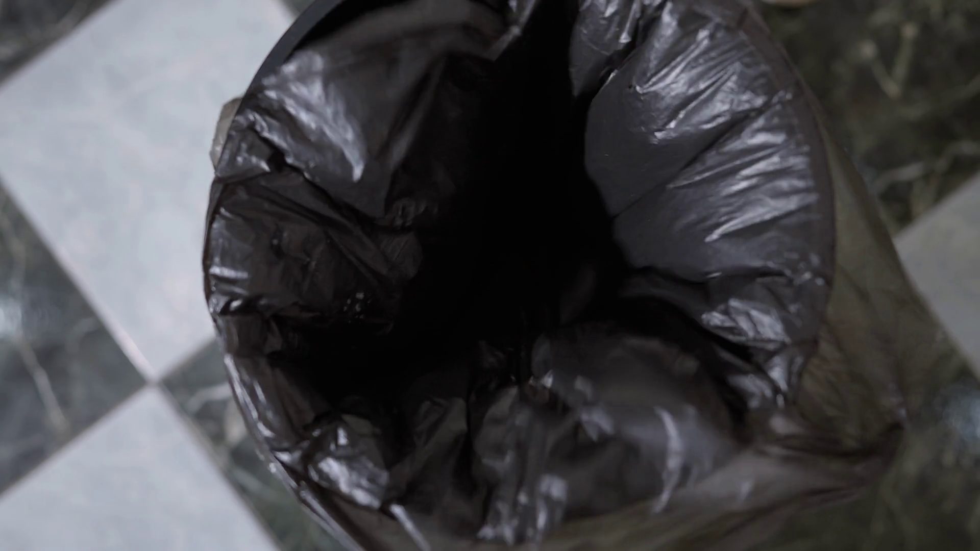 Cleaning Supplies Falling In Garbage Bag In Stock Footage SBV-348424853 ...