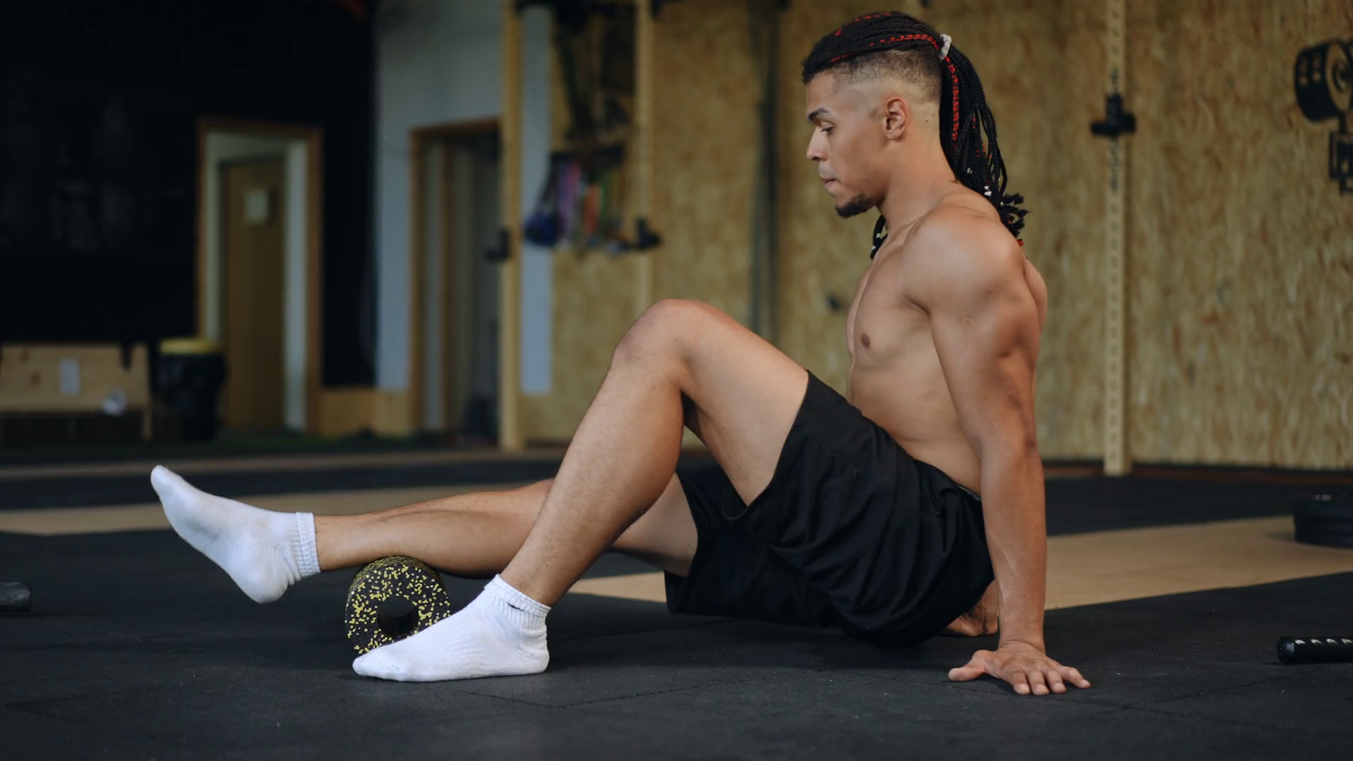A Young Man With Dreadlocks Shows Technique Stock Footage SBV-348791082 ...
