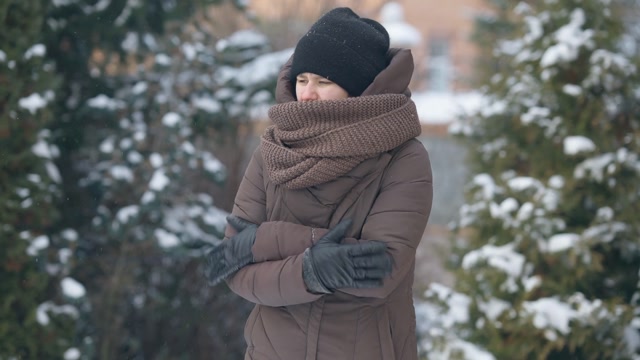 Shivering Cold Woman Stock Footage: Royalty-Free Video Clips - Storyblocks