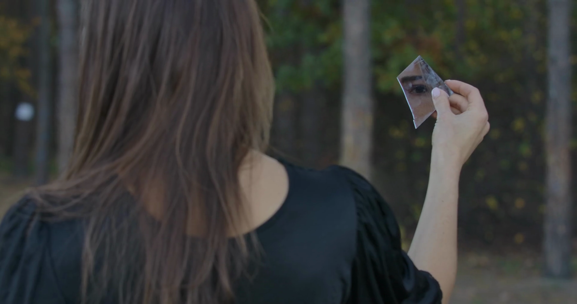 Back View Of Caucasian Girl Holding Fragment Stock Footage SBV ...