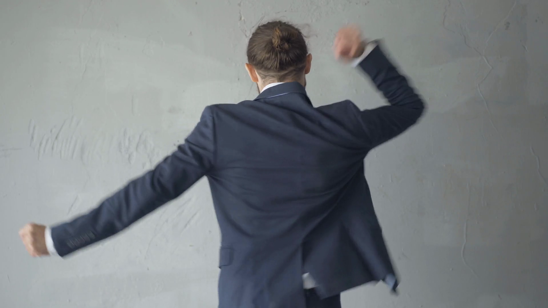 Back View Of Furious Irritated Angry Man Stock Footage SBV-338739019 ...