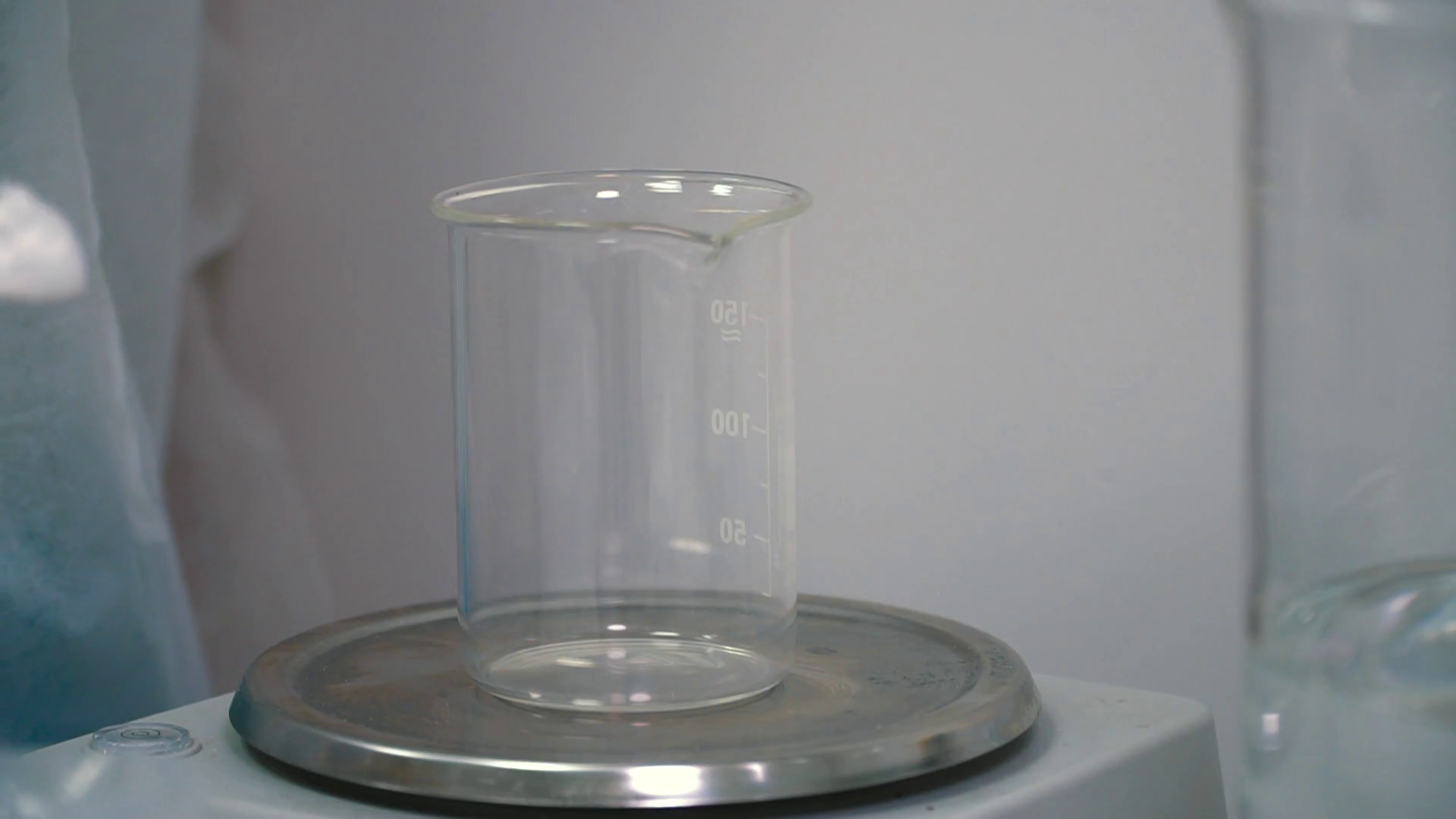 Chemist Put Dry Powder Into Measure Cup On Stock Footage SBV-324390556 ...