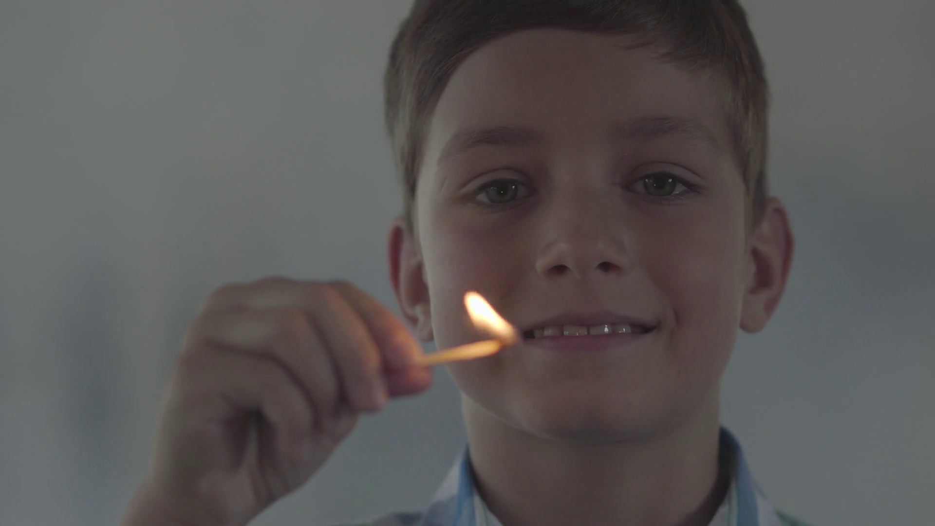 Close-up Face Of Little Boy Playing With Stock Footage SBV-336984997 ...