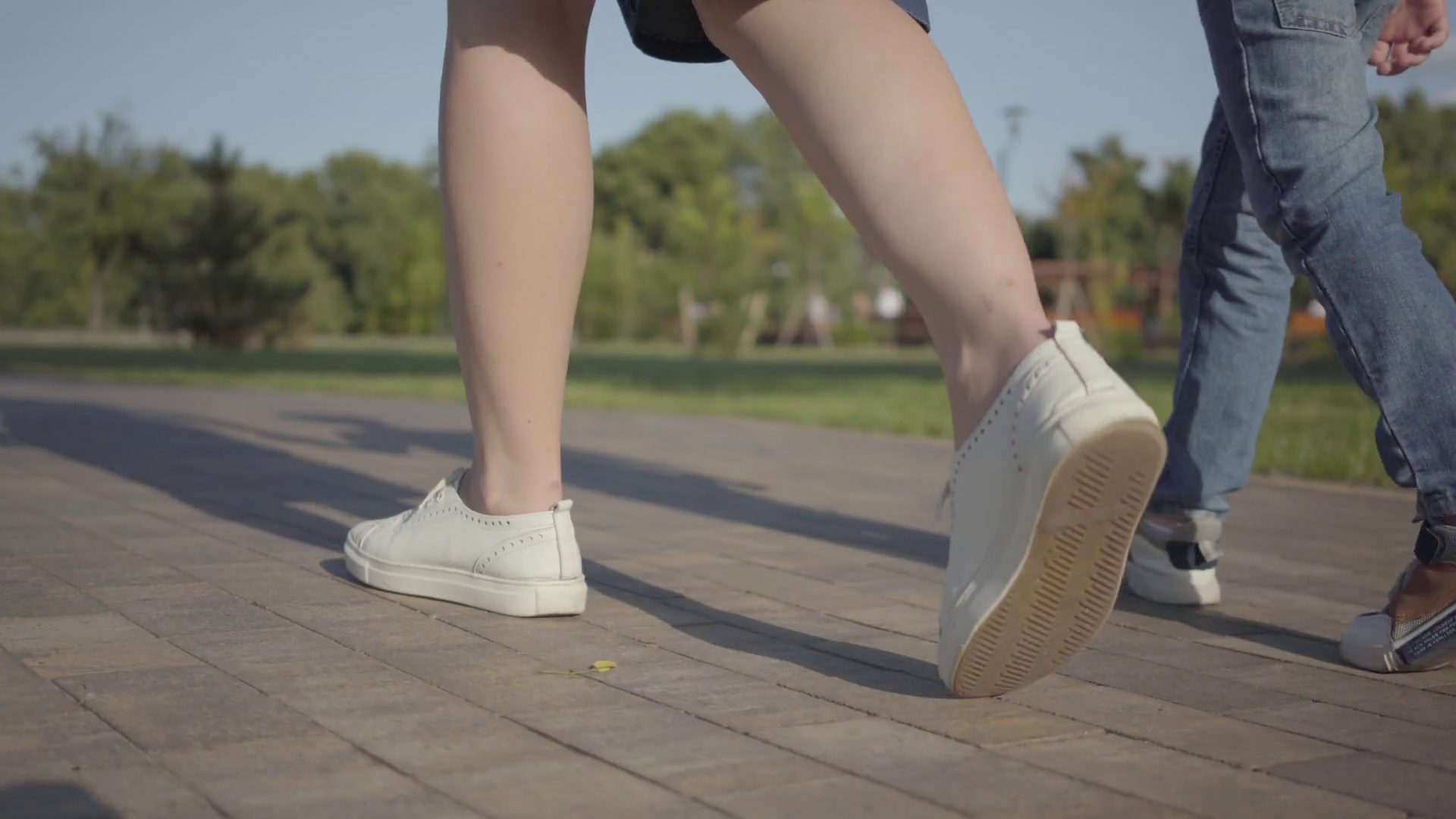 Close-up Legs Of Siblings Children Walking Stock Footage SBV-336748010 ...