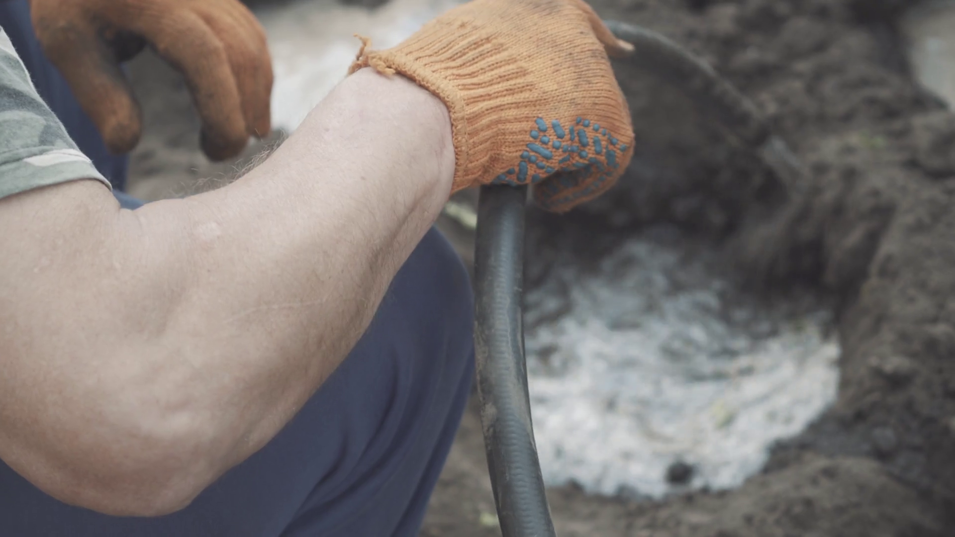 Close-up Of Male Hand Pouring Water Into Stock Footage SBV-338534921 ...