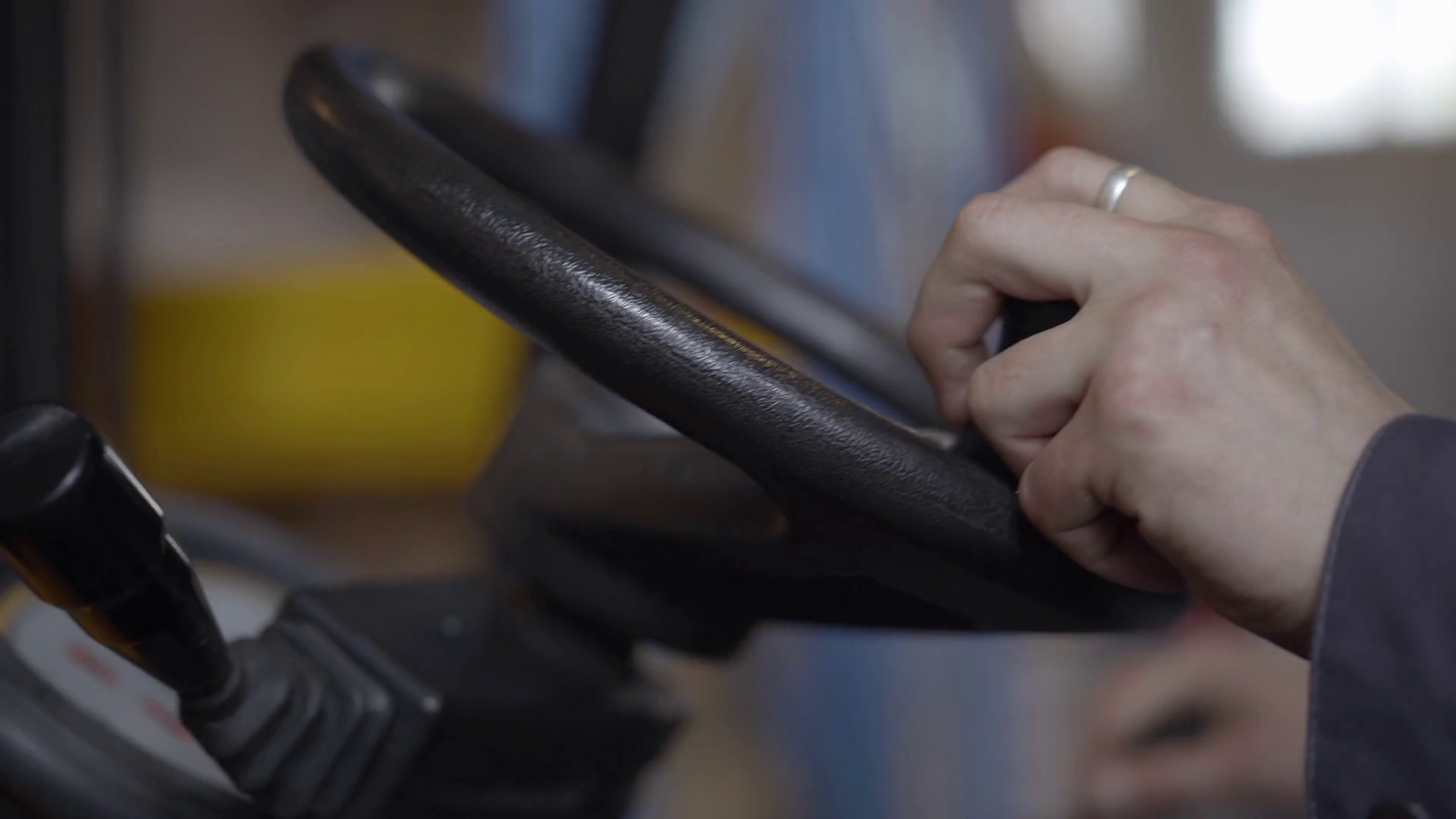 Close-up Of Male Hands Turning Steering Stock Footage SBV-338582171 ...