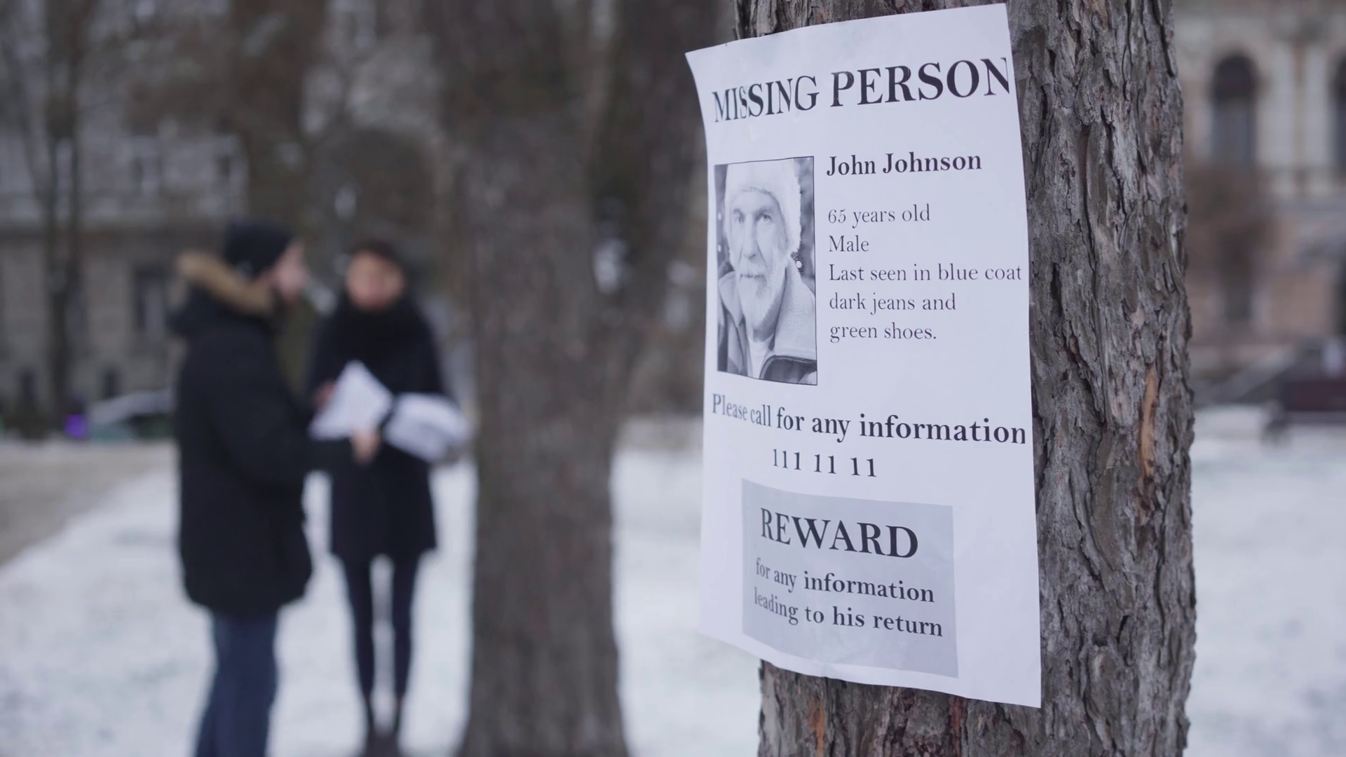 Close-up Of Missing Person Ad With Stock Footage SBV-338075643 ...
