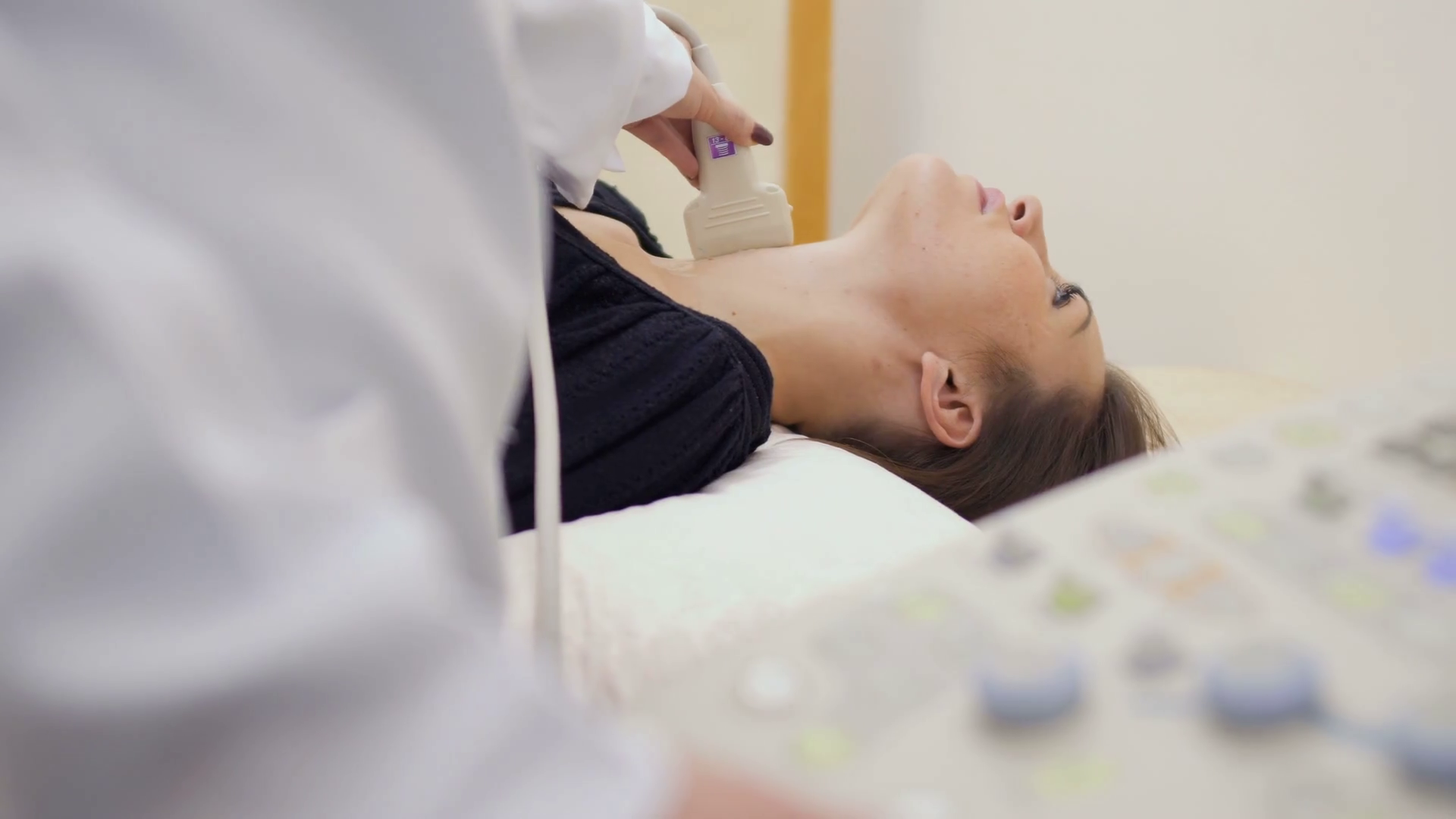 Doctor Checks Parathyroid Thyroid With Stock Footage SBV-320241776 ...