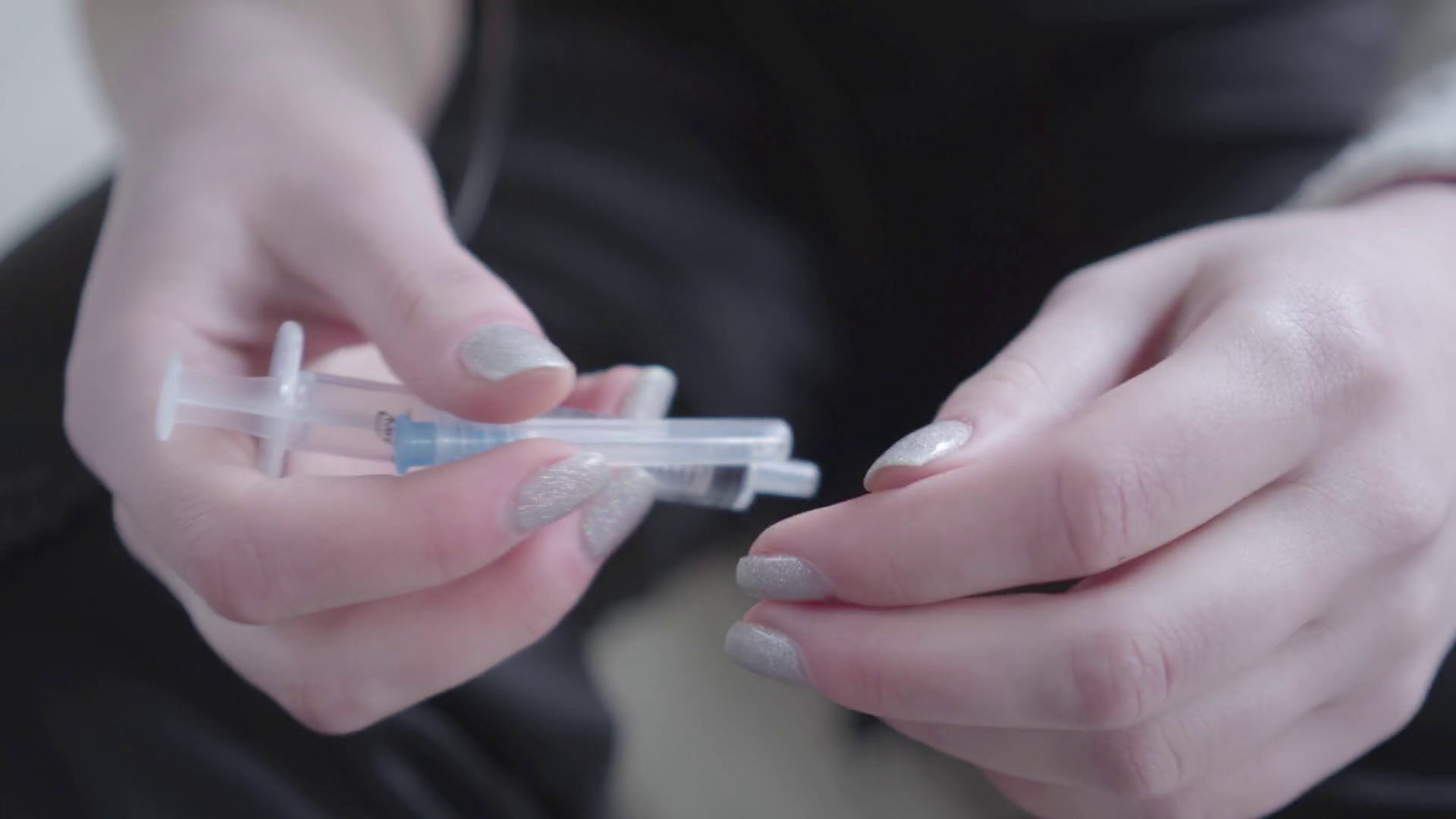 Female Hands Taking Syringe From Packaging Stock Footage SBV-336988123 ...