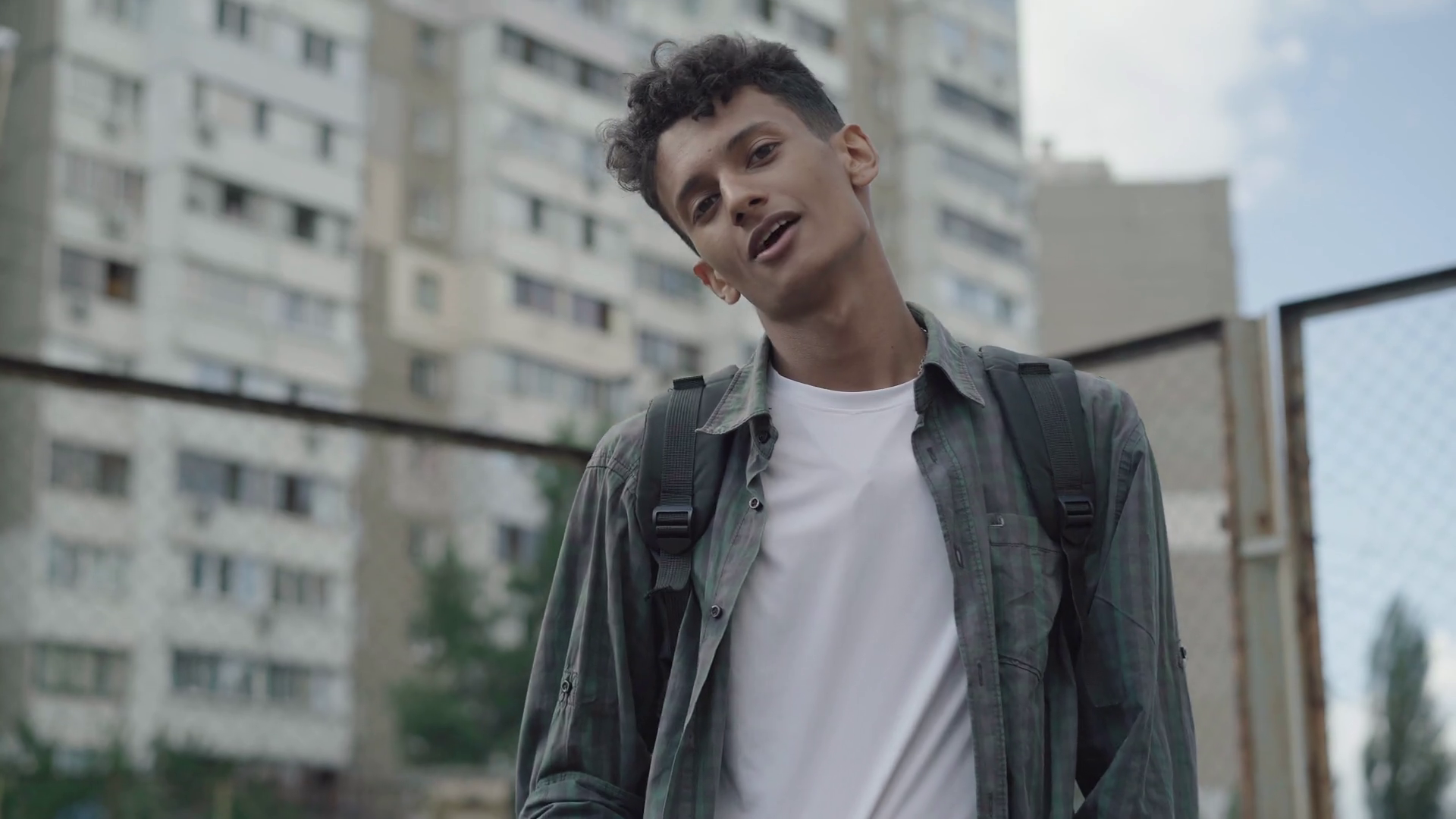 Portrait Of Positive Young Mixed-race Rapper Stock Footage SBV ...