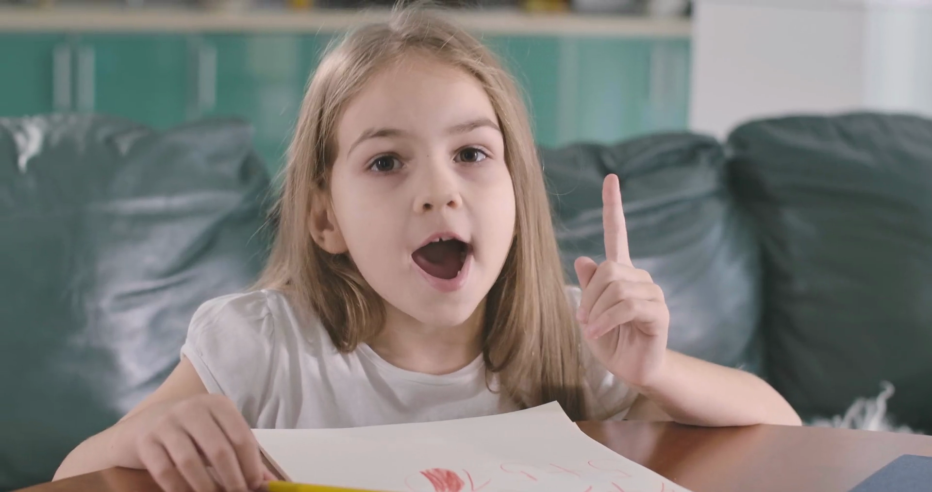 Cute Girl Explaining Problem Solving With Stock Footage SBV-338161493 ...