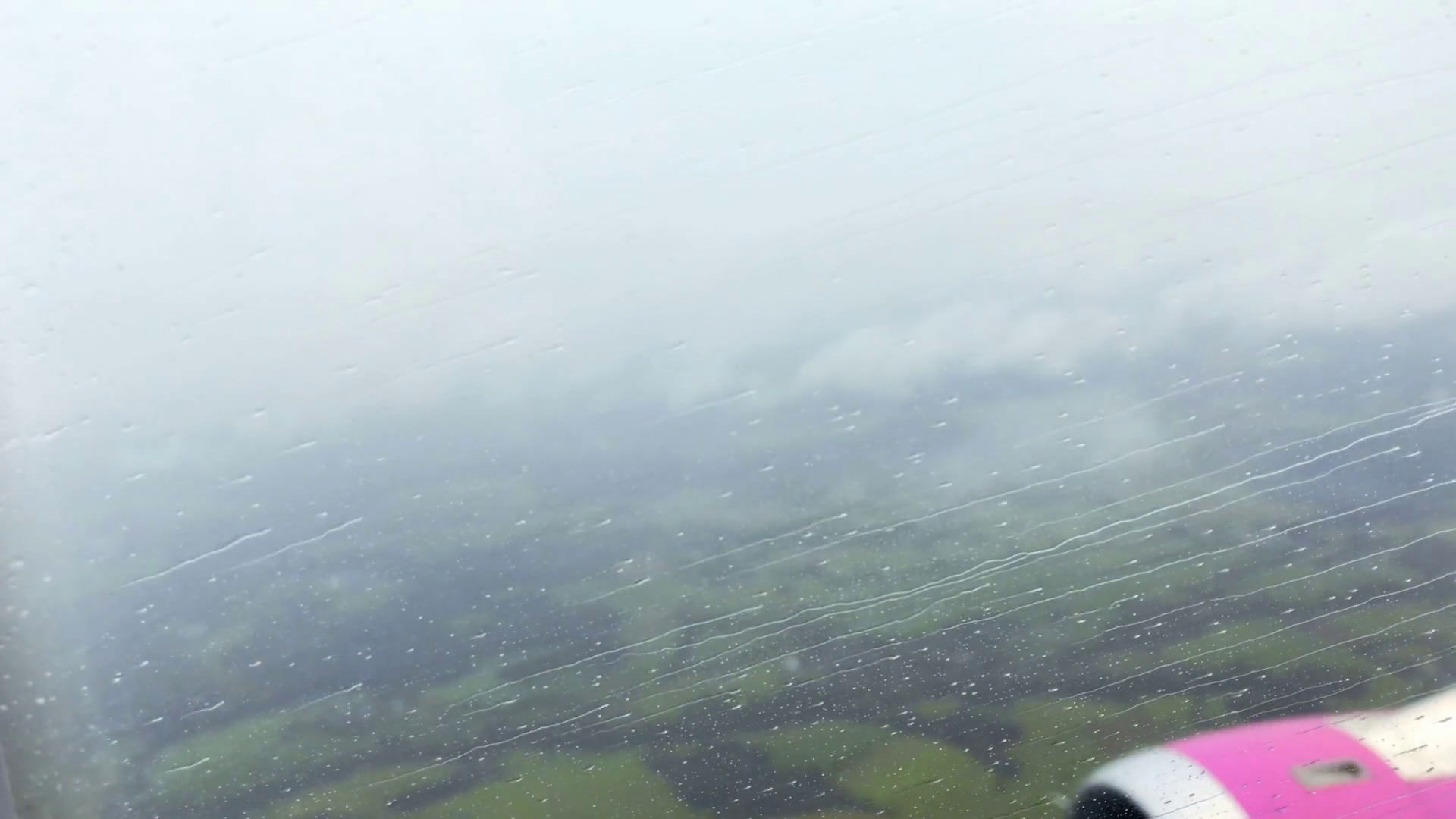 Rainy Weather During Airplane Flying Stock Footage SBV-319207909 ...