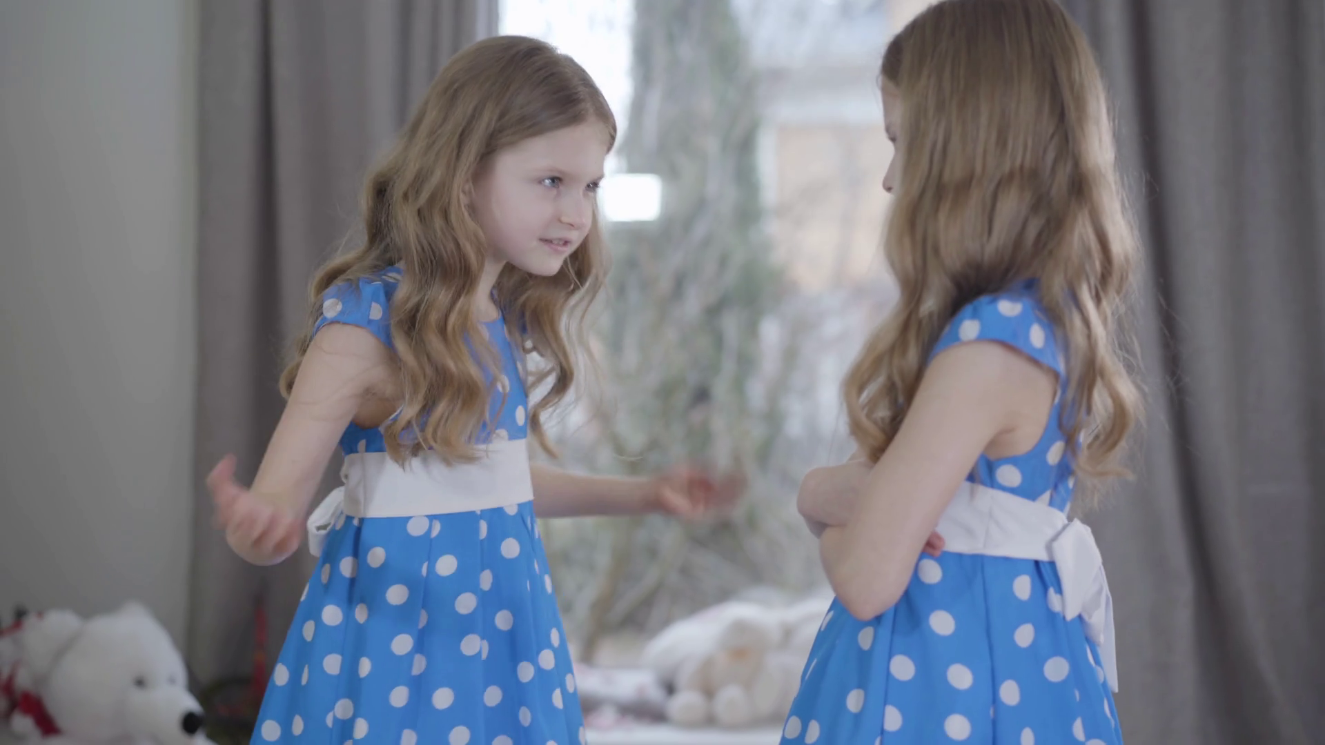 Sisters In Conflict: Brunette Twins Arguing Stock Footage SBV-338137283 ...