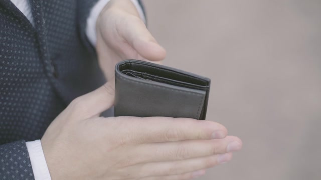 Almost Empty Wallet Stock Footage: Royalty-Free Video Clips - Storyblocks