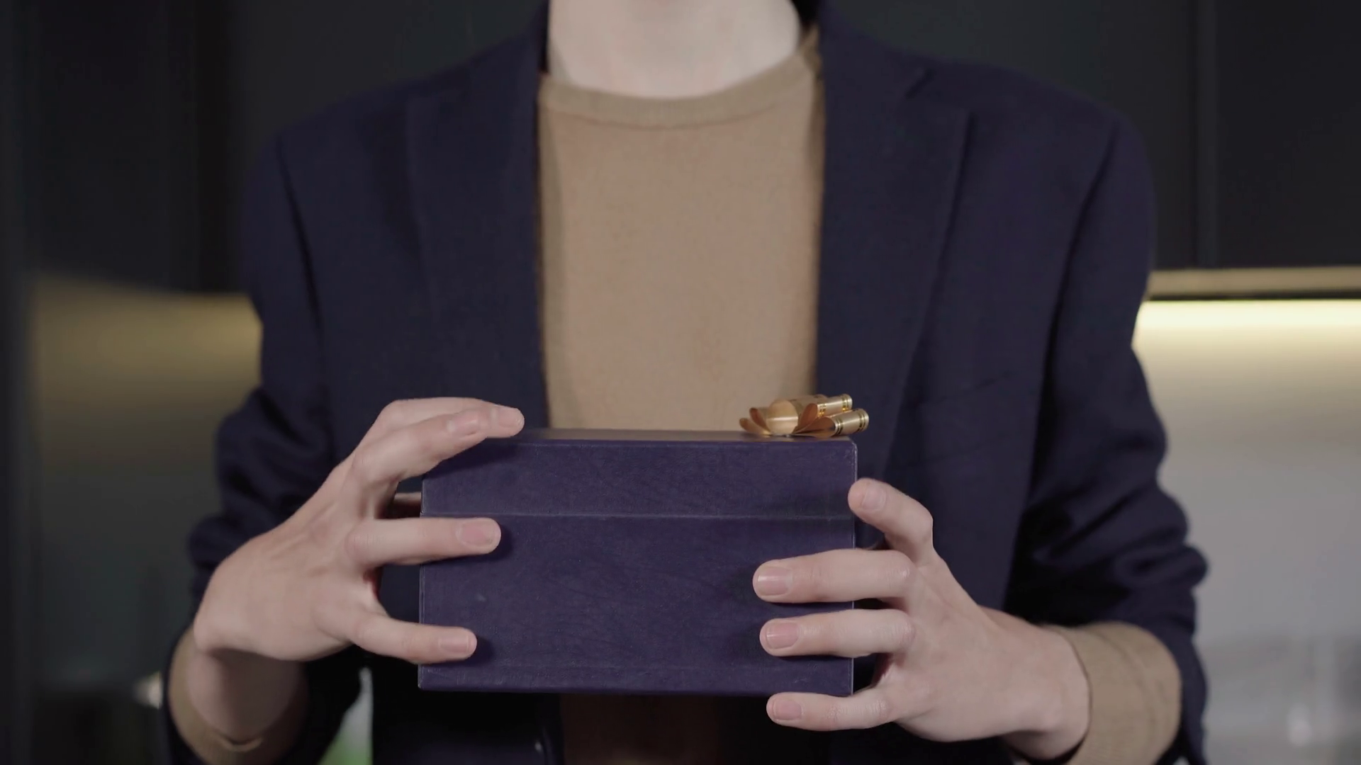 Unidentified Person Opening Gift Close-up Stock Footage SBV-338559653 ...