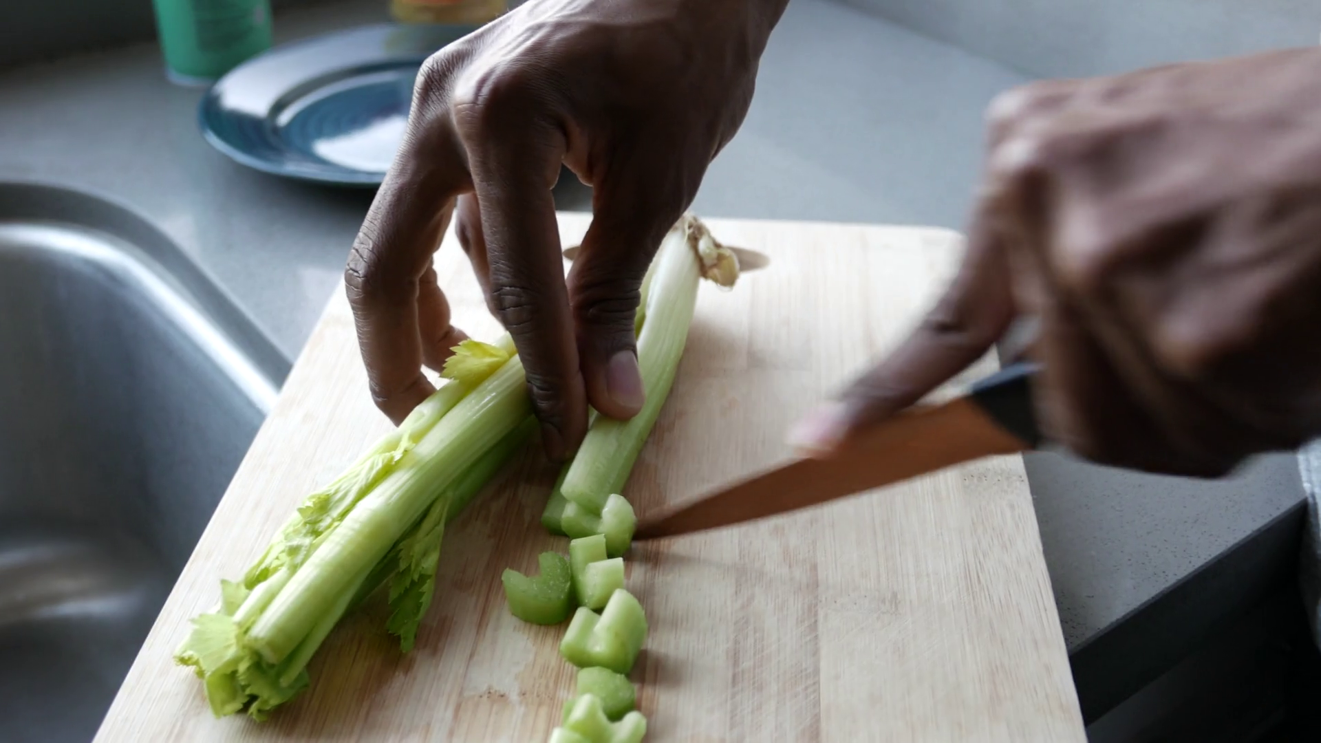 Closeup Of African American Hands Cutting Stock Footage SBV-329131546 ...