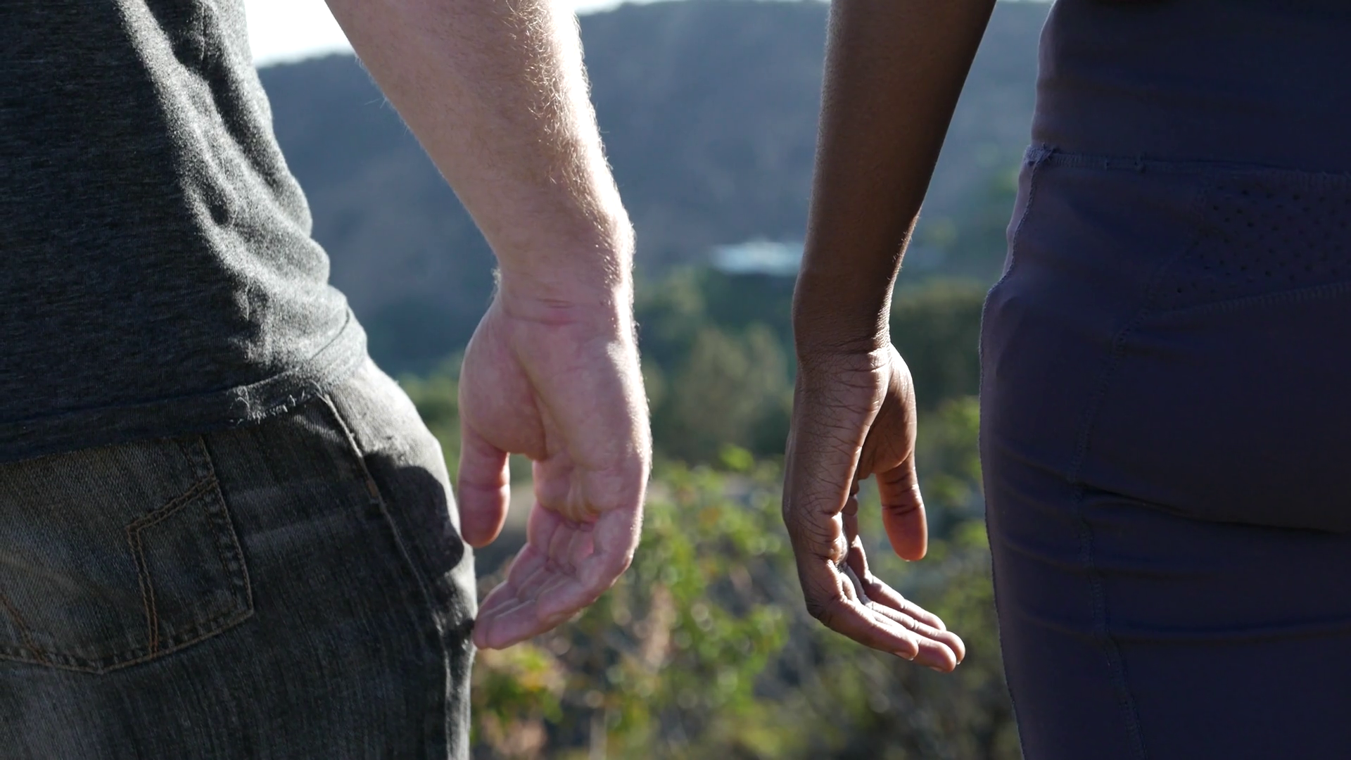 Closeup Of Mixed Race Hands Holding In Tight Stock Footage SBV ...