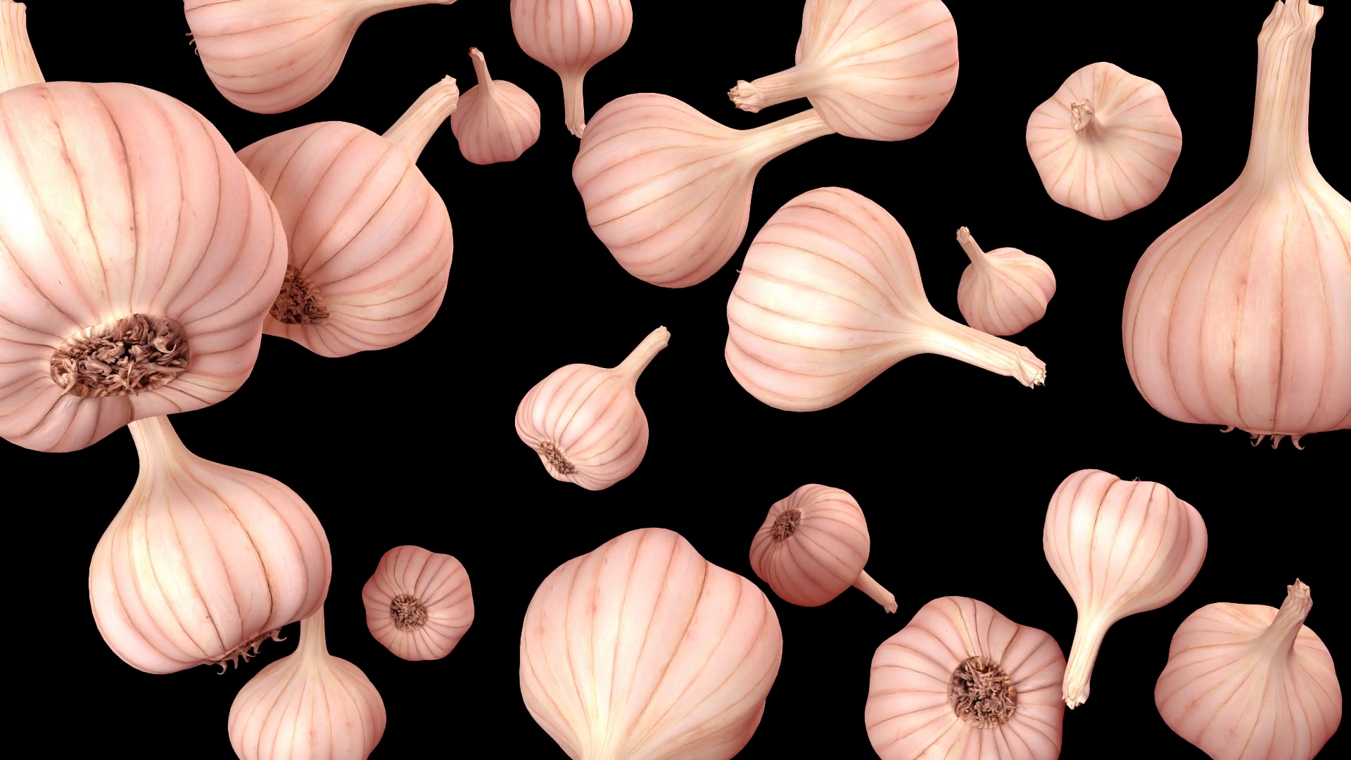 3d Garlic 3d Animation On Theme Of Tasty Stock Motion Graphics SBV ...