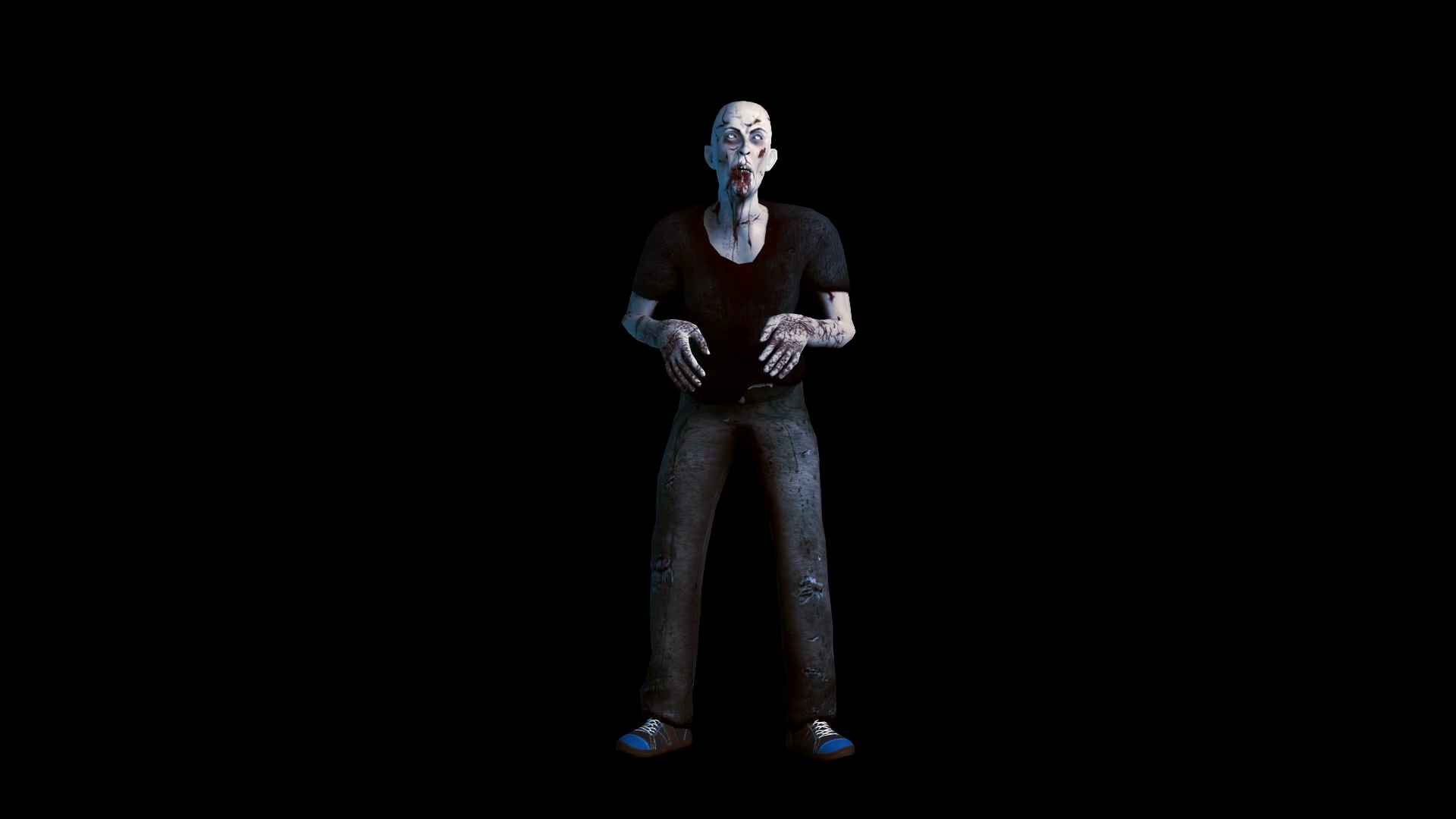 Standing Zombie Man Animation On Theme Of Stock Motion Graphics SBV ...