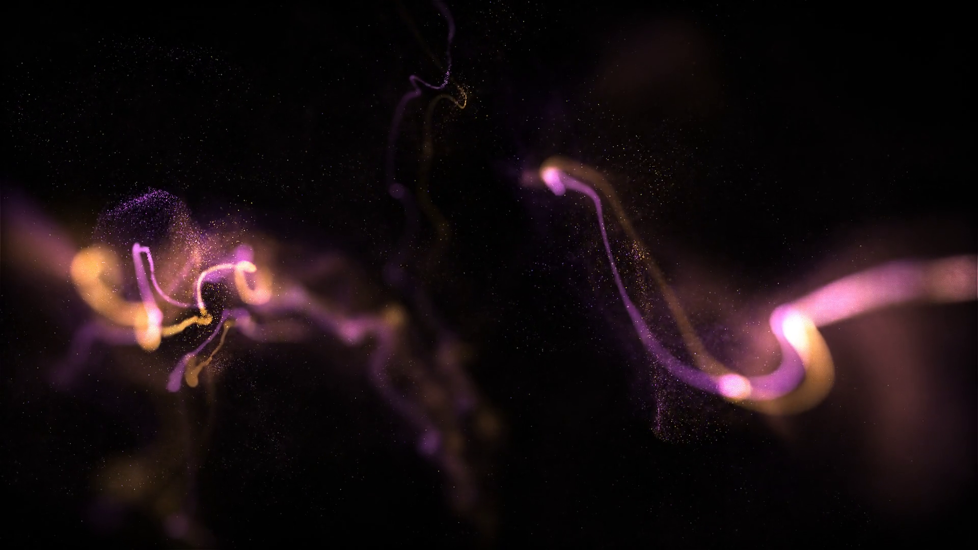 Two Gold Purple Particles Lines Alpha Loop Stock Motion Graphics SBV-351738337 - Storyblocks