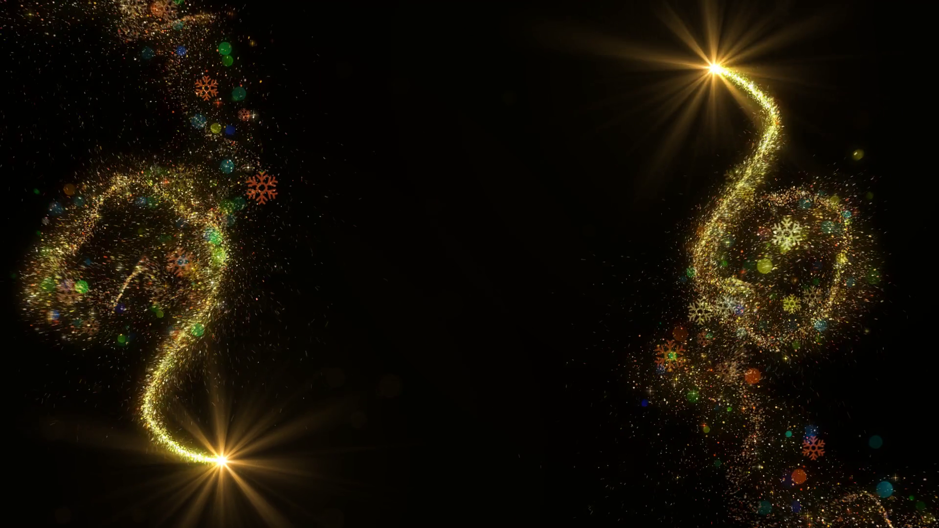 4 Christmas Particles Decoration Overlays On Stock Motion Graphics SBV ...
