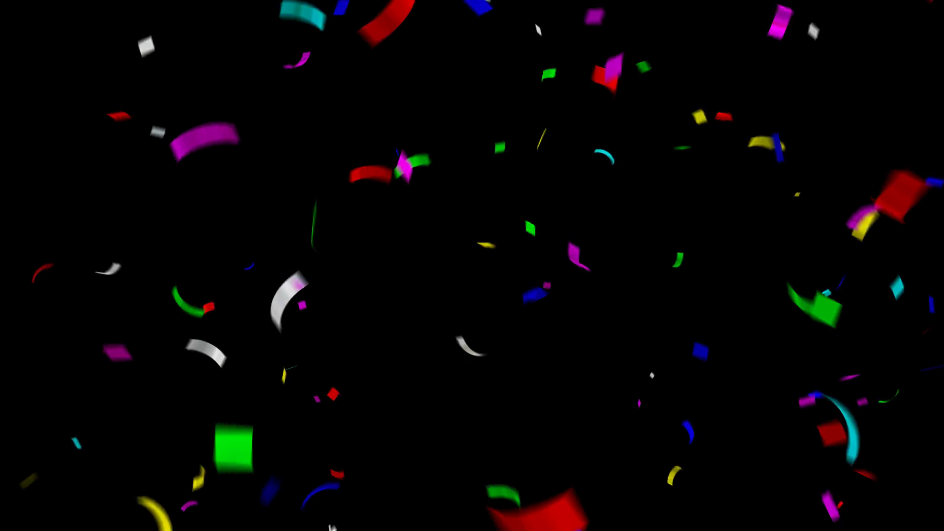 Colorful Confetti Falling On Black Stock Motion Graphics SBV-348879918 ...