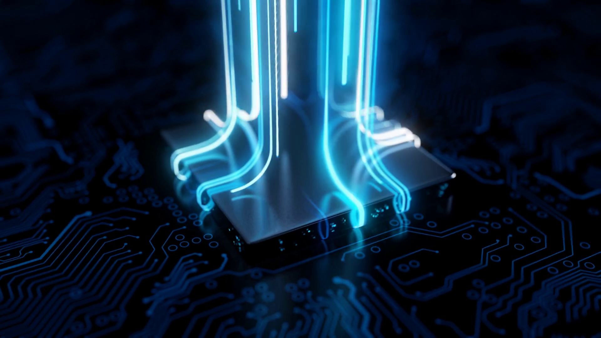 Cpu Ai Processing Background - Data Transfer Stock Motion Graphics SBV ...