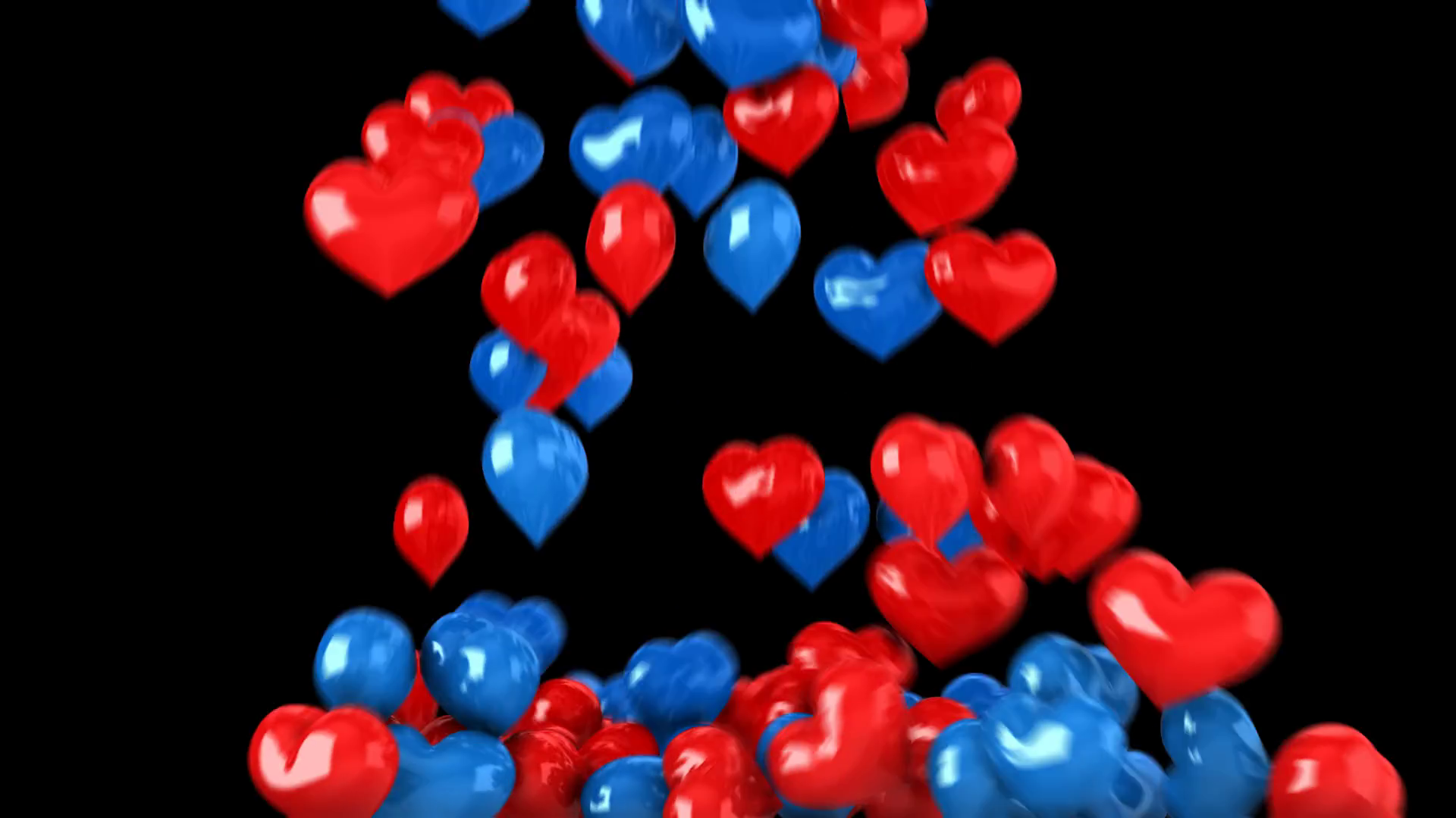 Red Blue Heart Transition With Heart Falling Stock Motion Graphics SBV ...