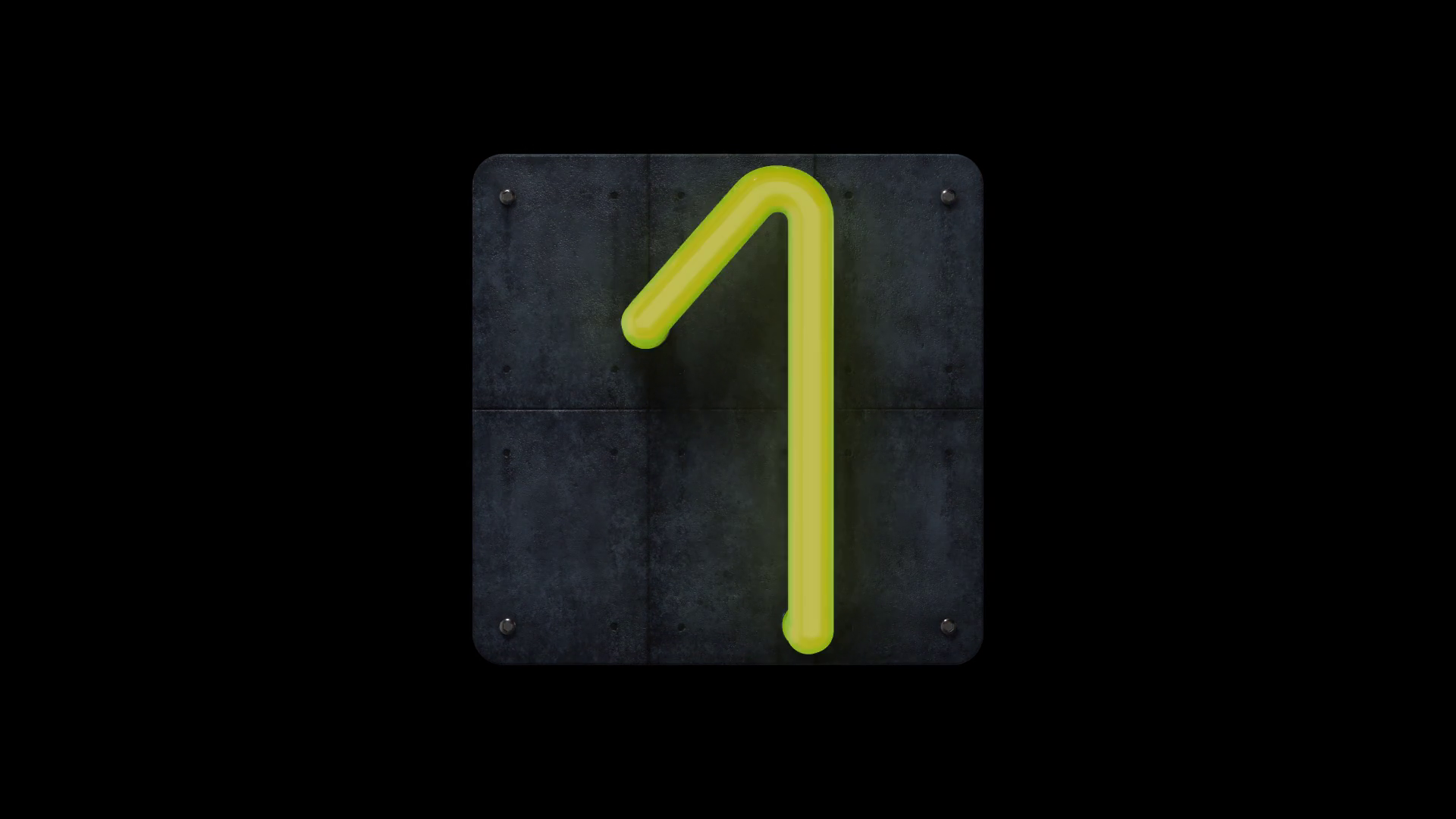 Glowing Neon Number 1 Stock Motion Graphics SBV-351932682 - Storyblocks