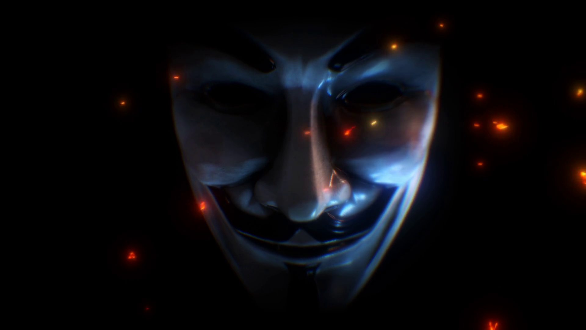 Anonymous Mask With Embers Stock Motion Graphics SBV-351848014 ...
