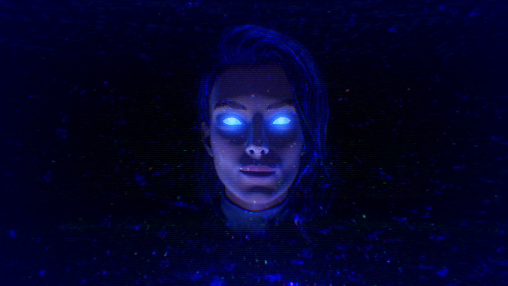 Blue Artificial Intelligence Avatar Screen Stock Motion Graphics SBV ...