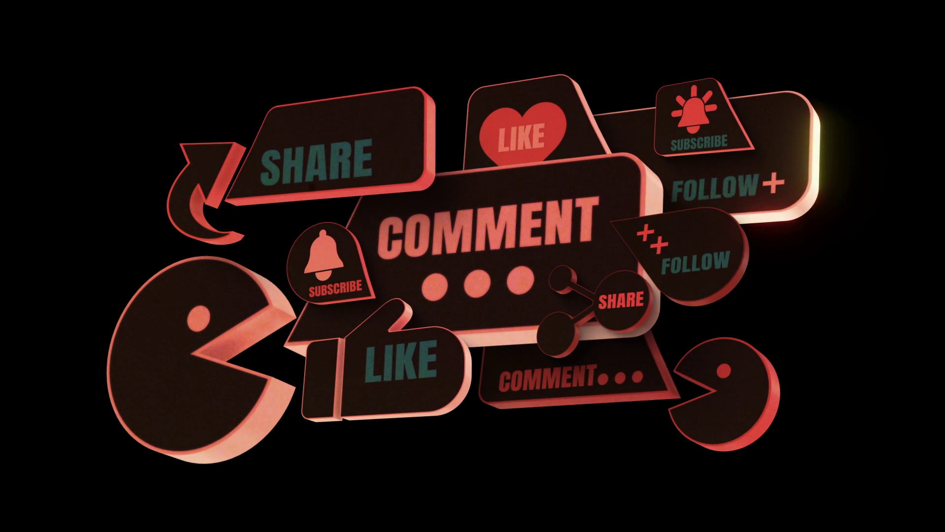 Cluster Of Social Media Icons Stock Motion Graphics SBV-351984511 ...