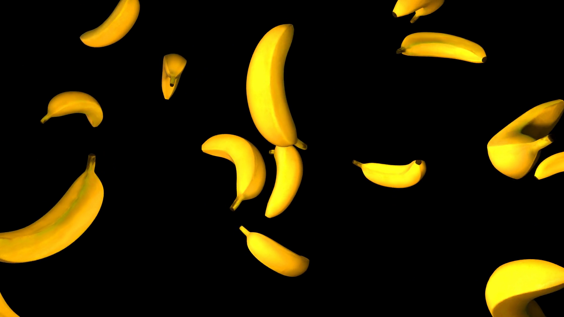 Falling Bananas With Alpha 2 Stock Motion Graphics SBV-351860493 - Storyblocks