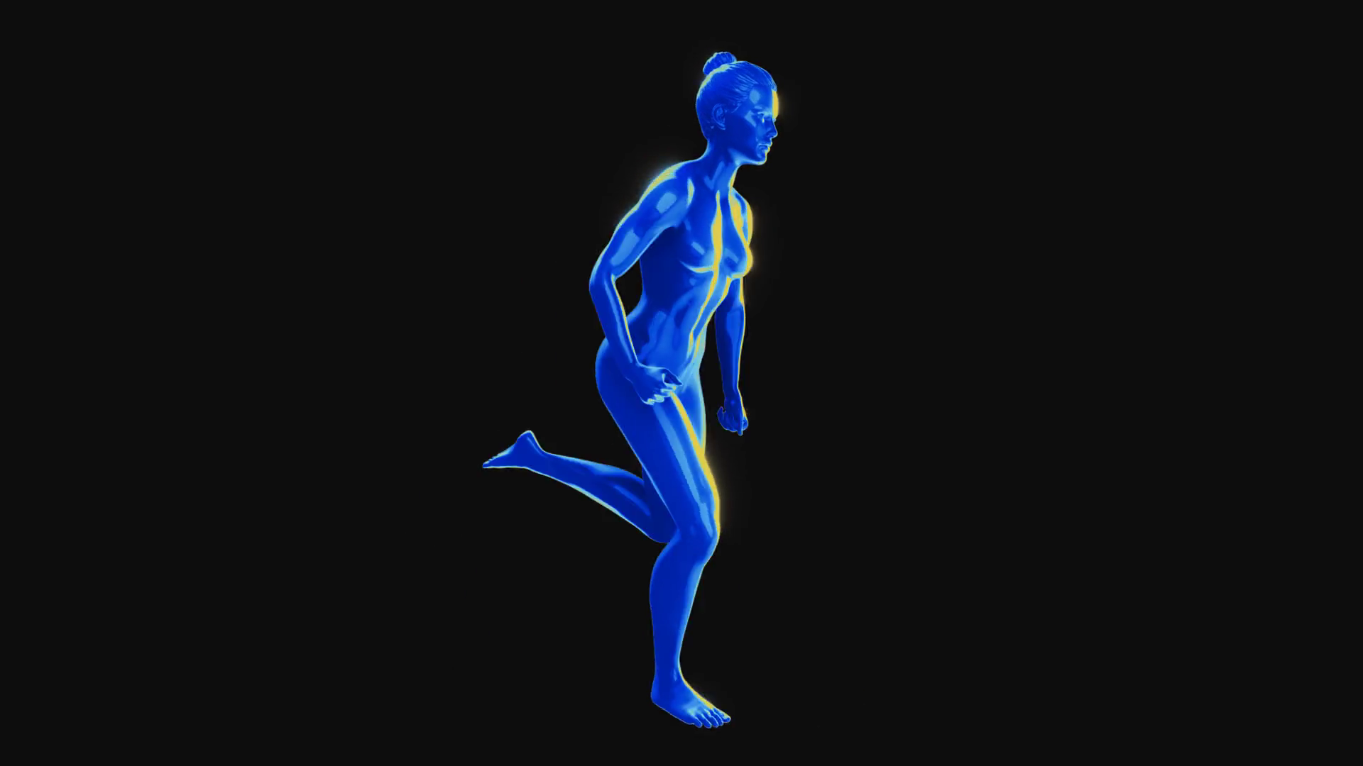 Female Iridescent Exercise Fast Run Stock Motion Graphics SBV-352001119 ...