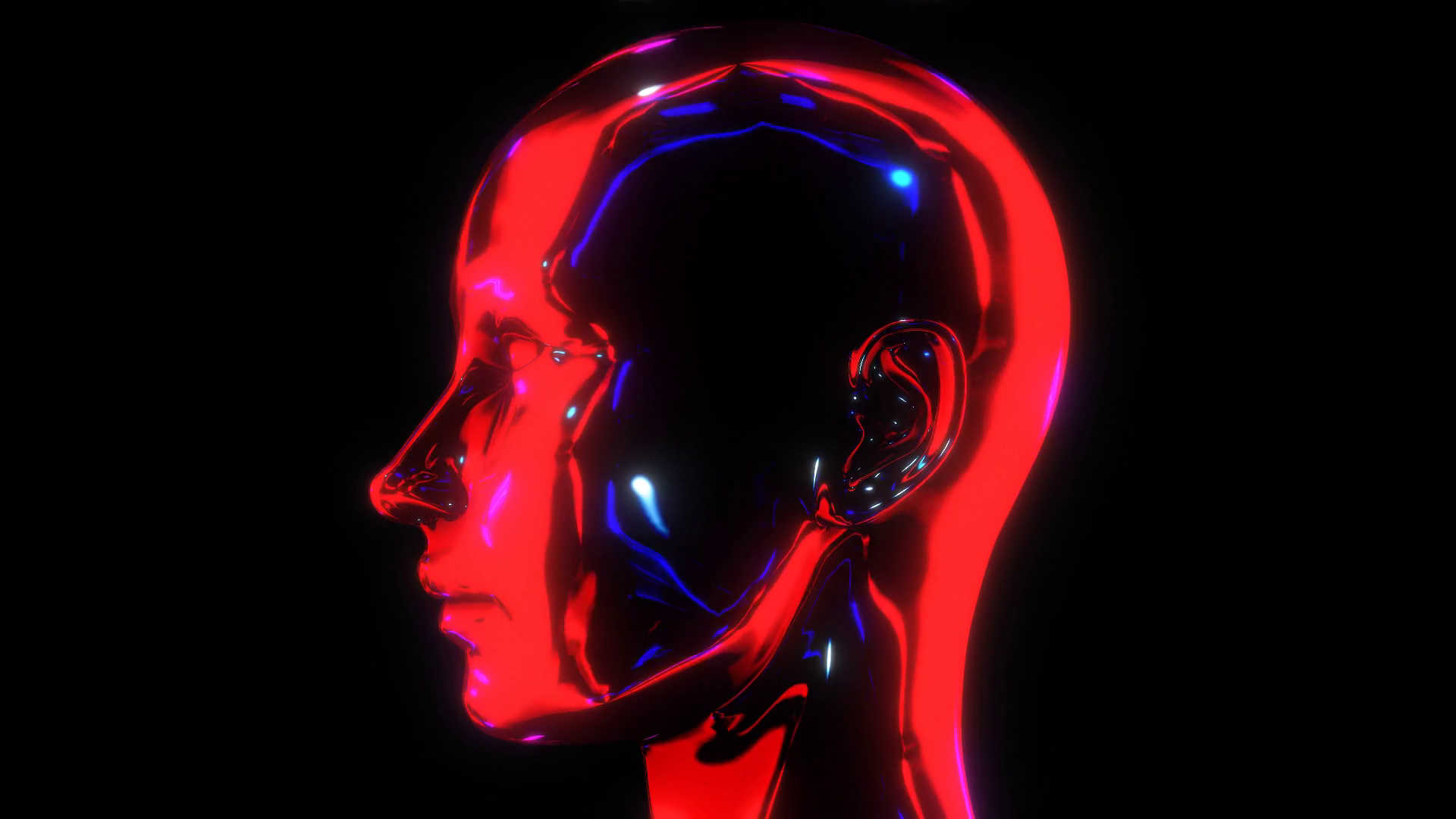 Glass Reflective Human Head Stock Motion Graphics SBV-351848501 ...