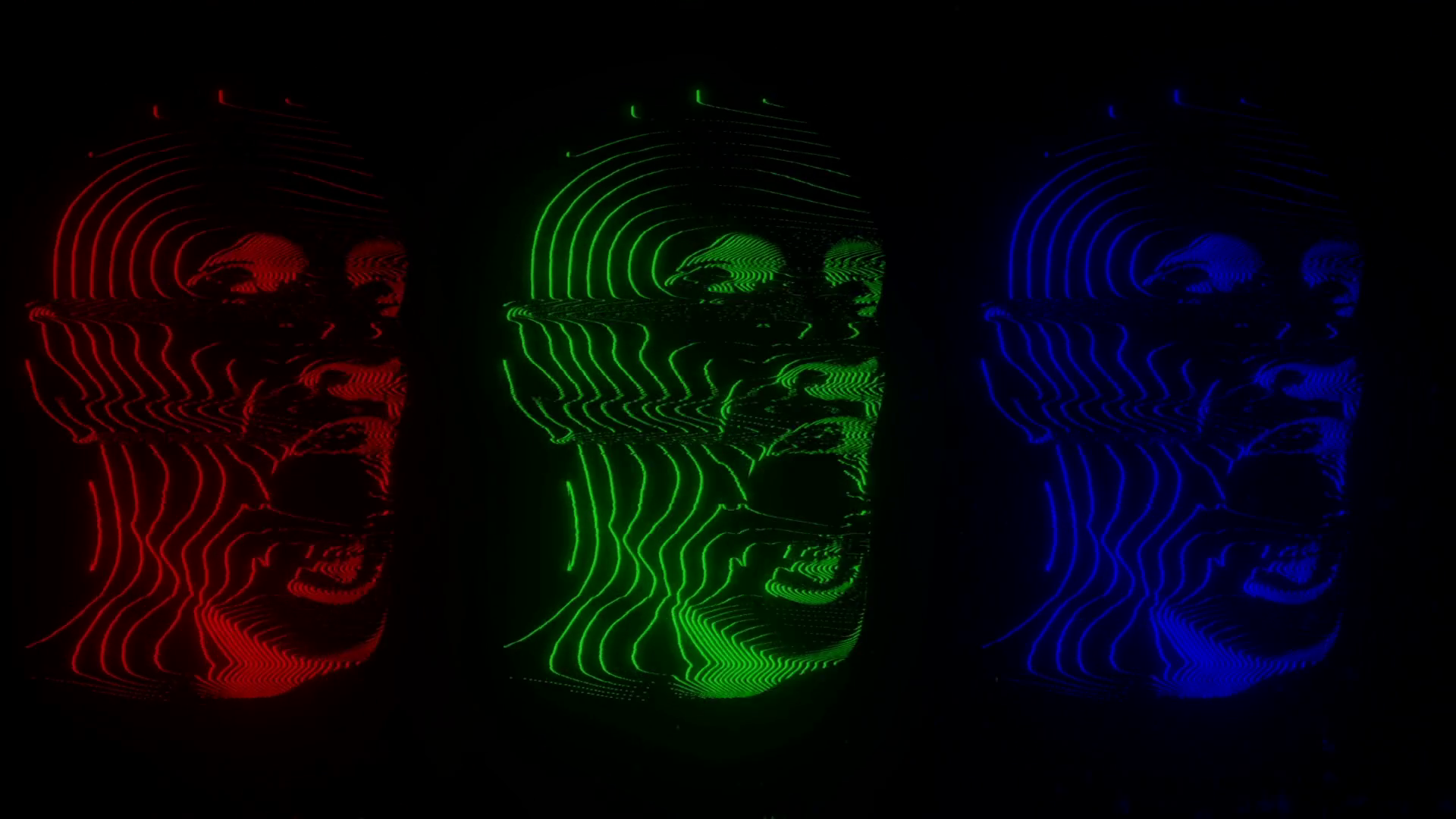 Head Opening Mouth Modulation Wireframe Stock Motion Graphics SBV ...