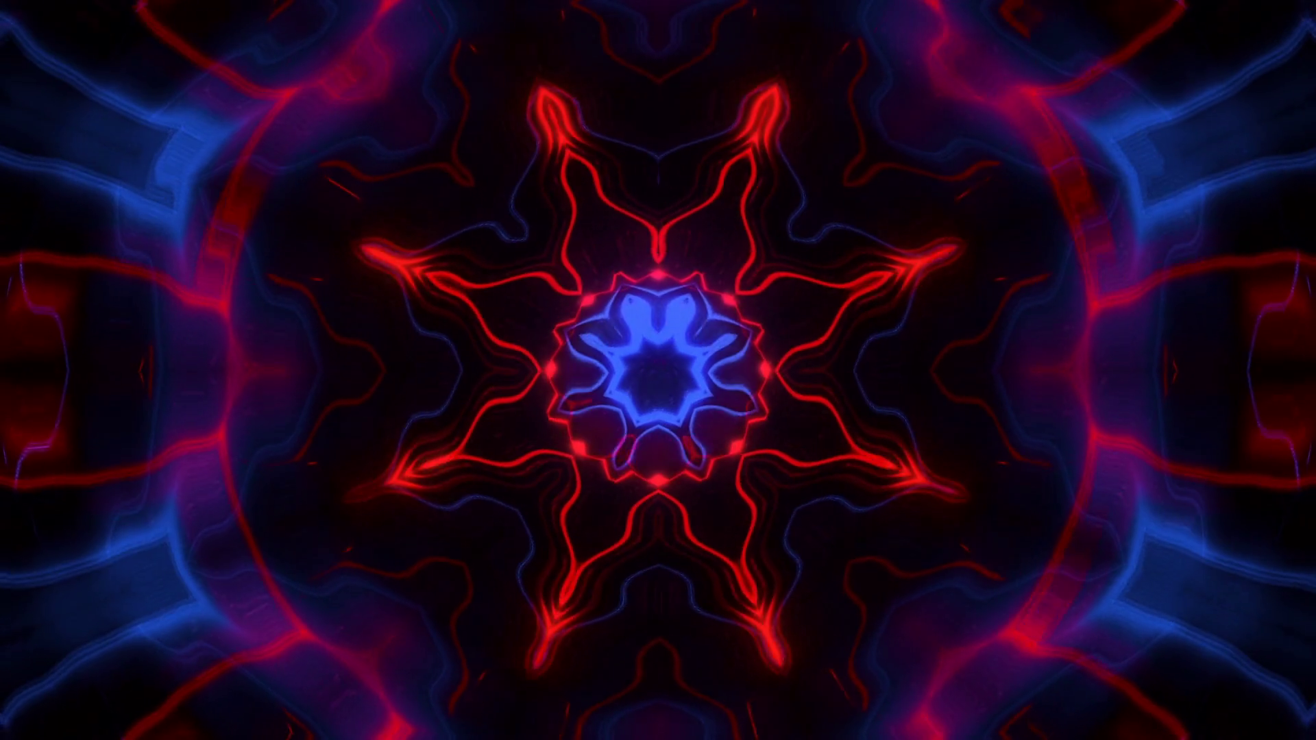 Liquid Neon Mandala Pattern Loop Stock Motion Graphics SBV-351867311 ...