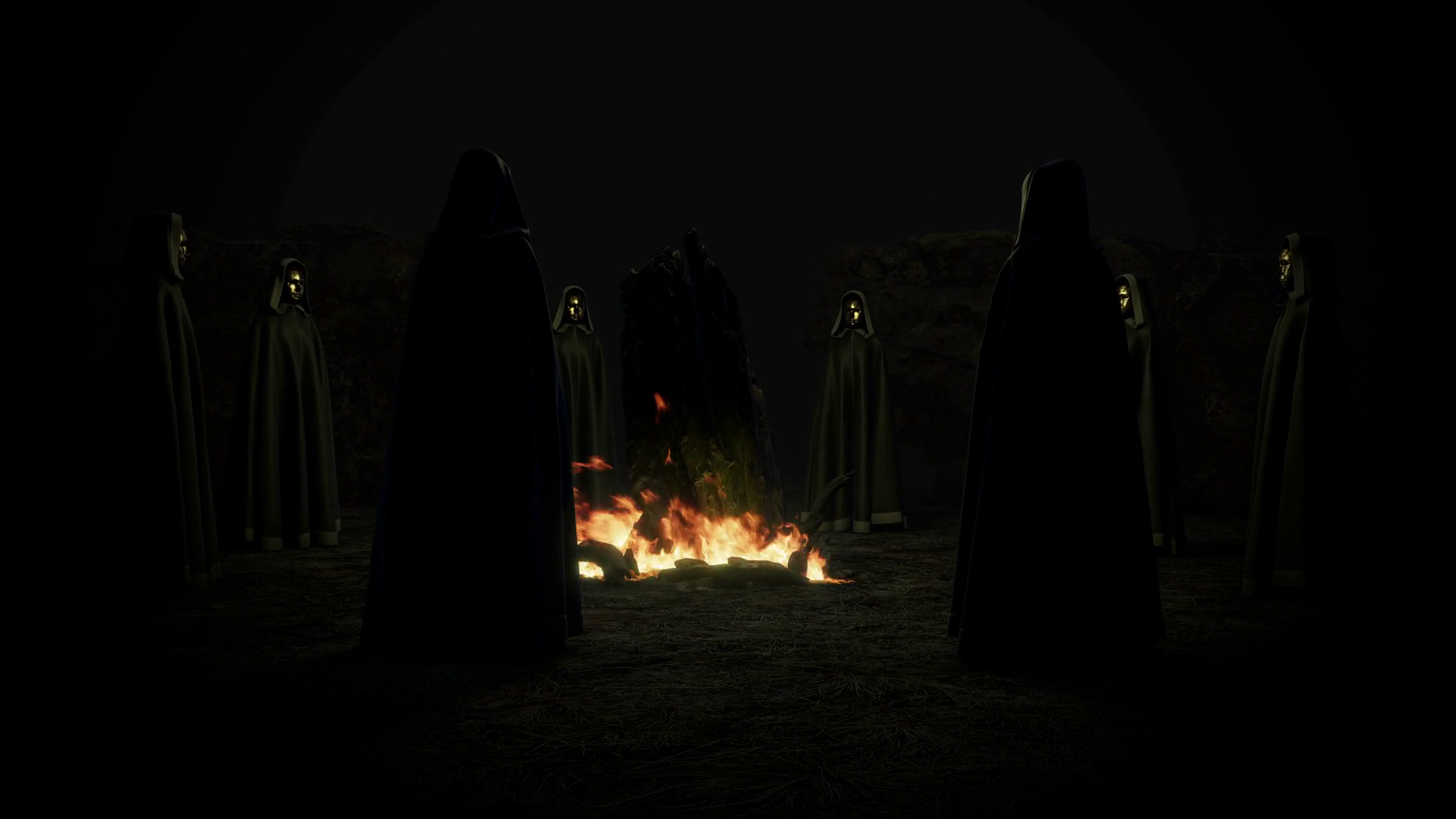 Masked Ritual Circle Stock Motion Graphics SBV-351915116 - Storyblocks