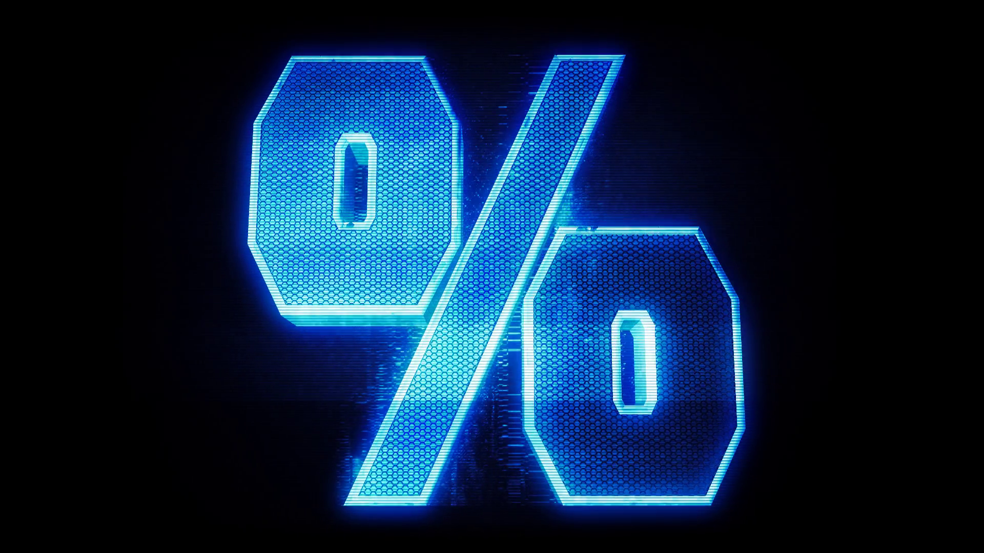 Holographic Percent Sign Stock Motion Graphics SBV-352157627 - Storyblocks