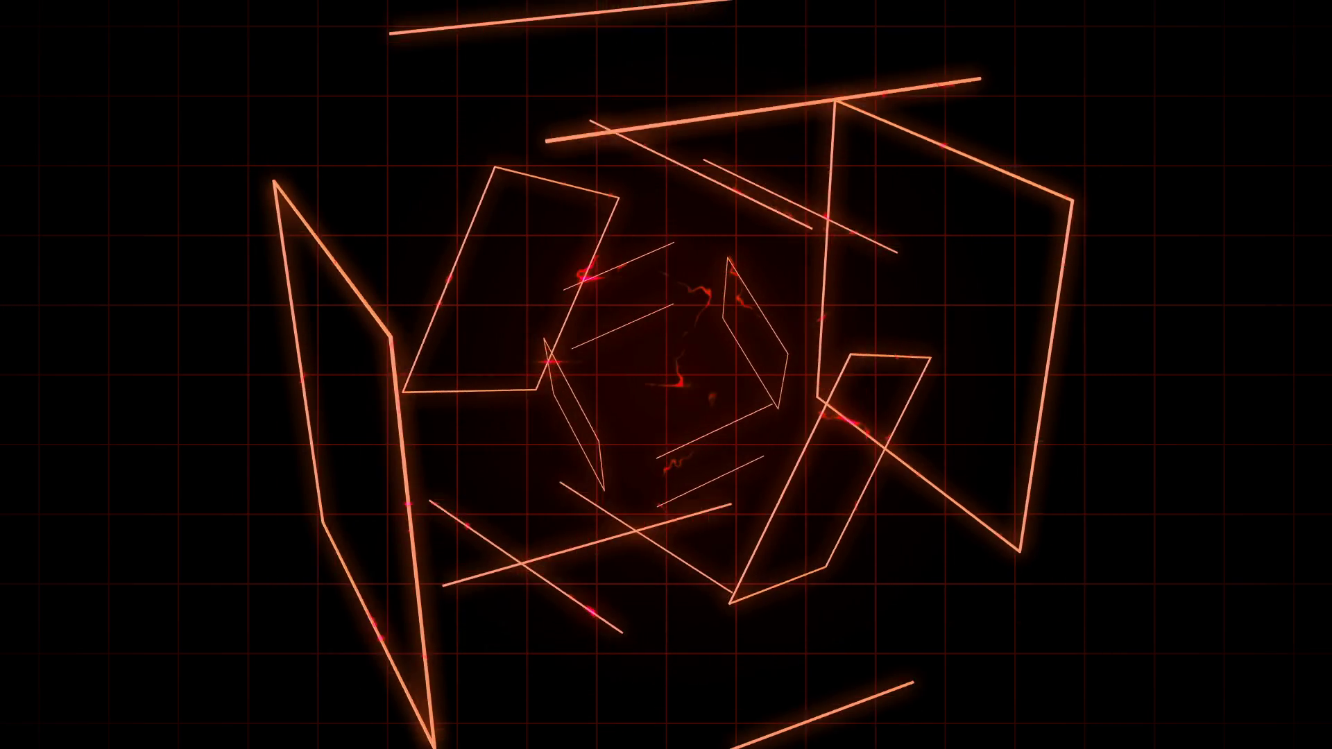 Red Retro Computer Graphics Cube Stock Motion Graphics SBV-351904393 - Storyblocks