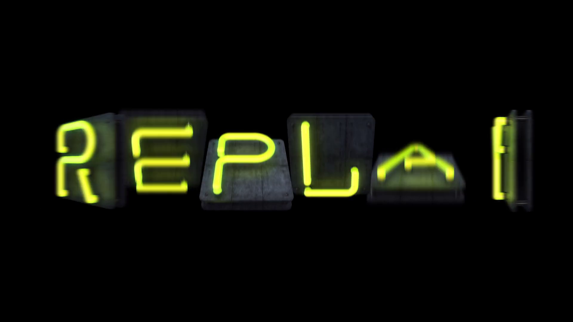 Replay Neon Caption Stock Motion Graphics SBV-351932502 - Storyblocks