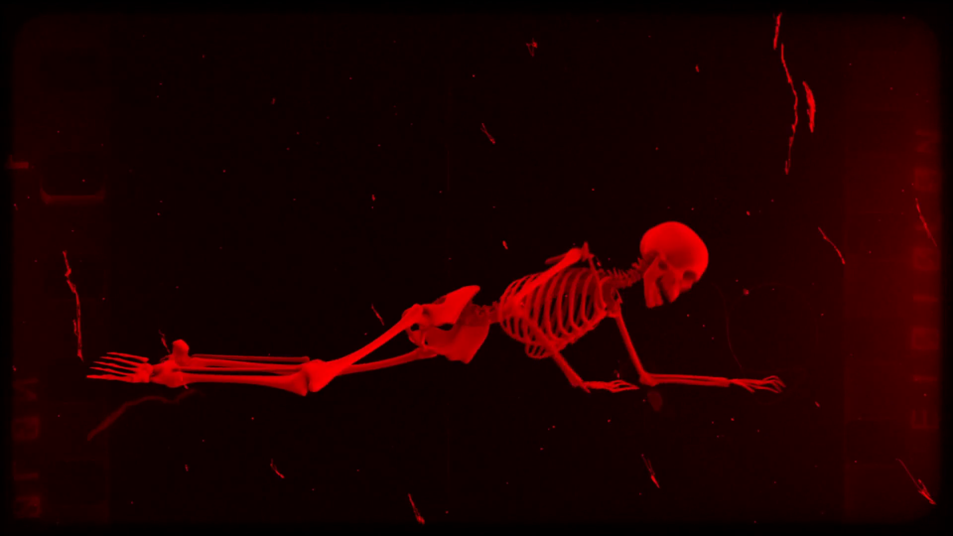Skeleton Dragging Crawling Stock Motion Graphics SBV-351887207 ...