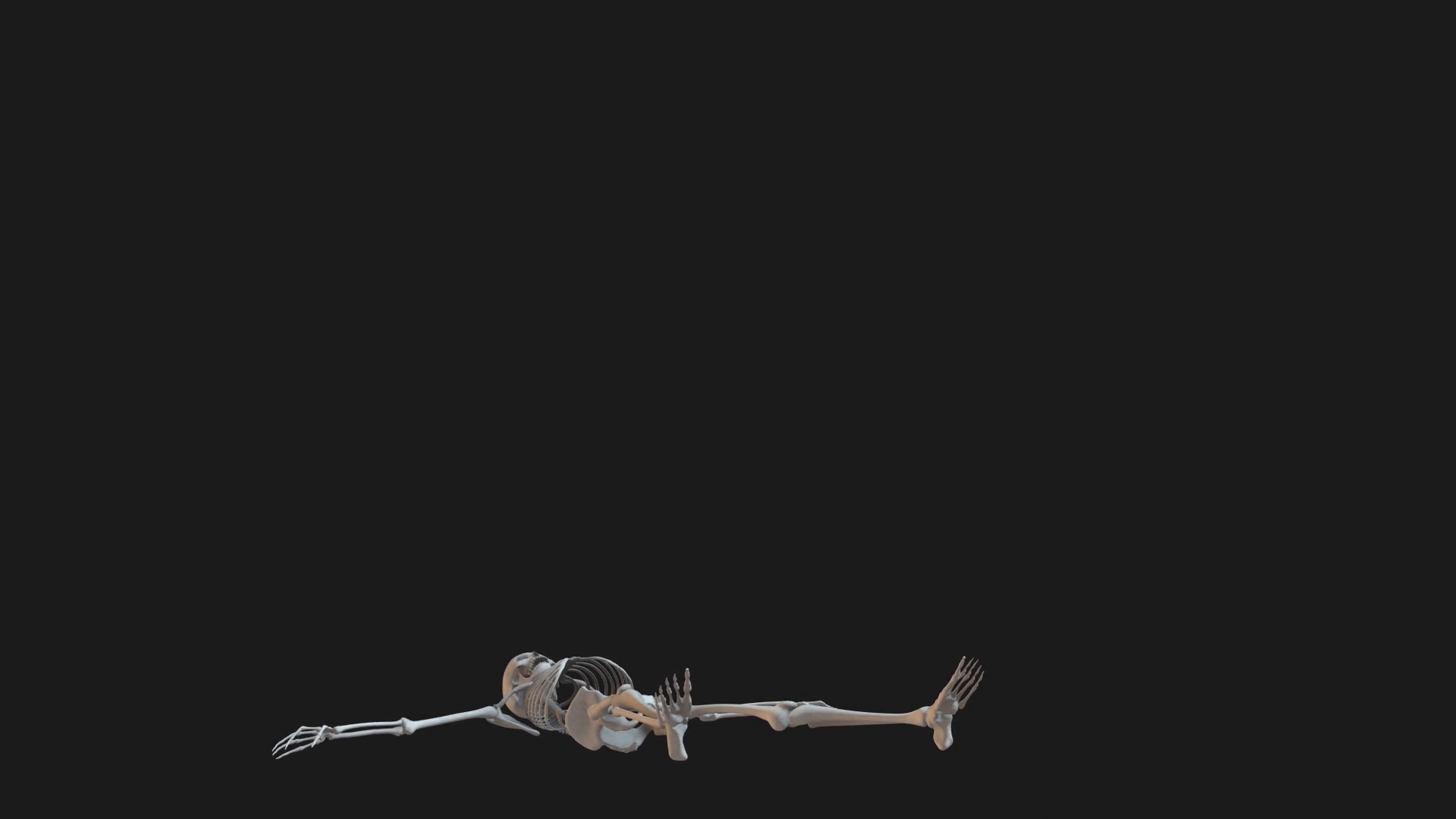 Skeleton Laid Down To Get Up 02 Stock Motion Graphics SBV-351887096 ...