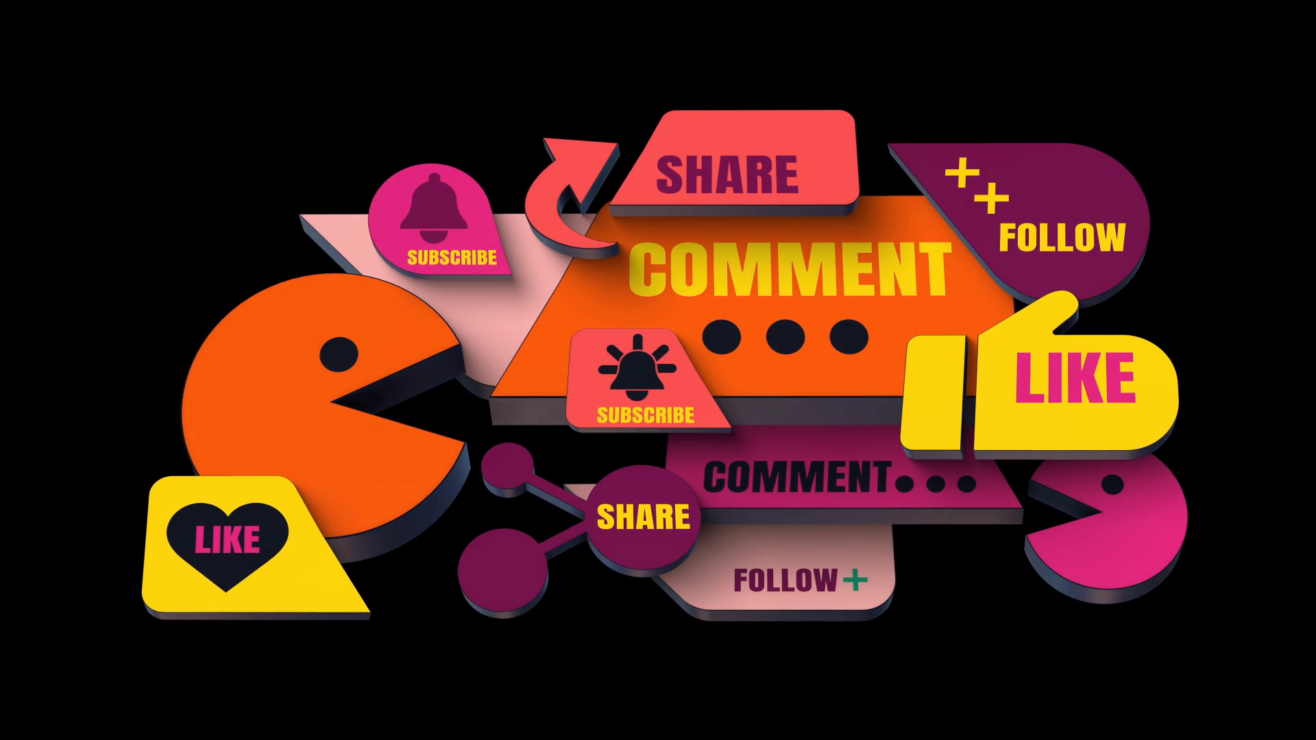 Social Icons Cluster Stock Motion Graphics SBV-351984514 - Storyblocks