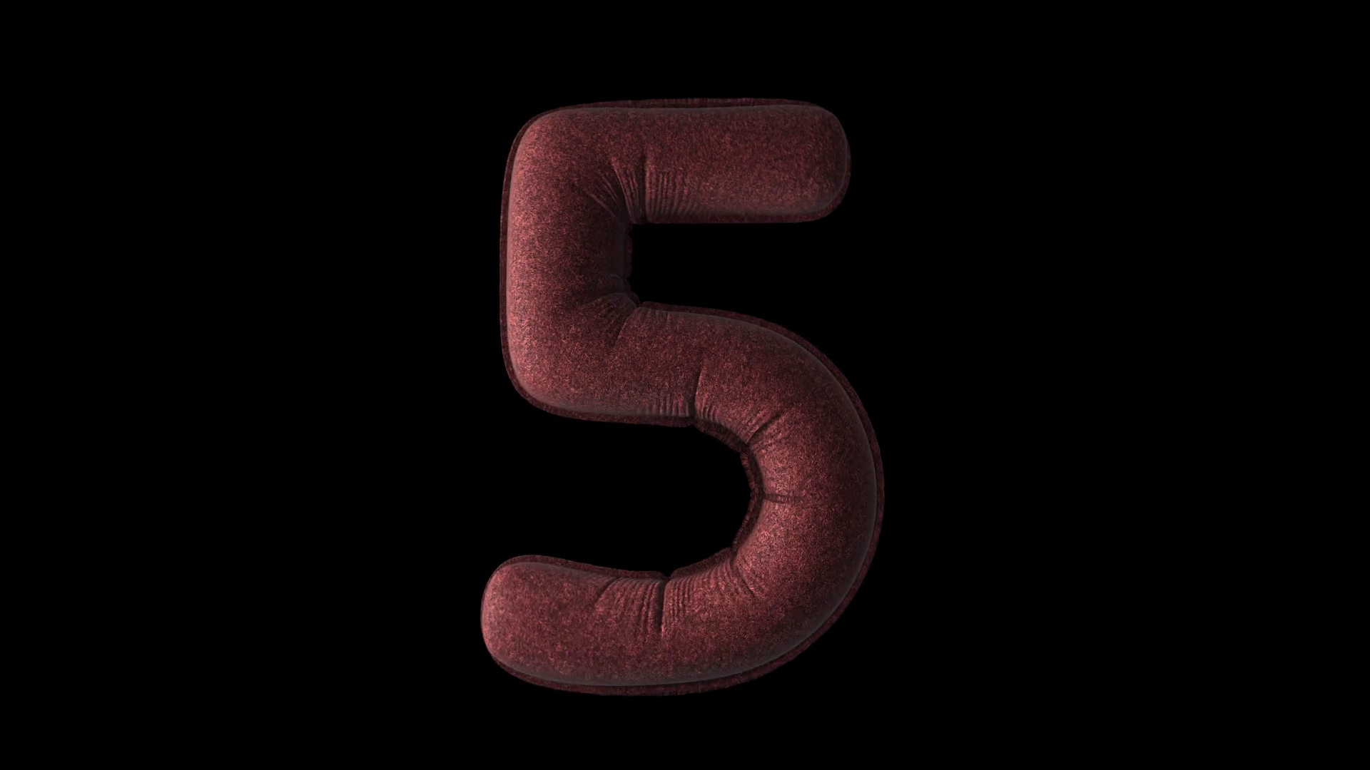 Soft Fabric Number 5 Stock Motion Graphics SBV-352475065 - Storyblocks