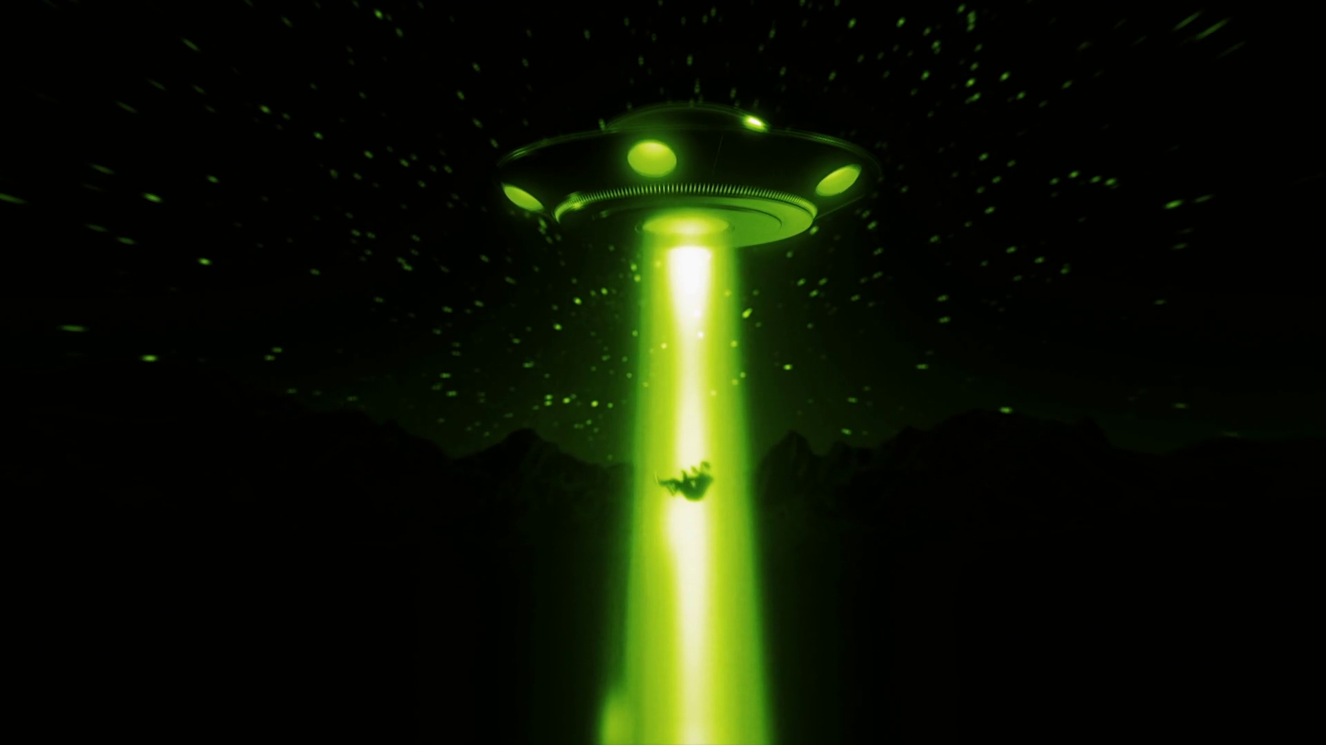 Ufo Alien Abduction Green Light Stock Motion Graphics SBV-351871801 ...