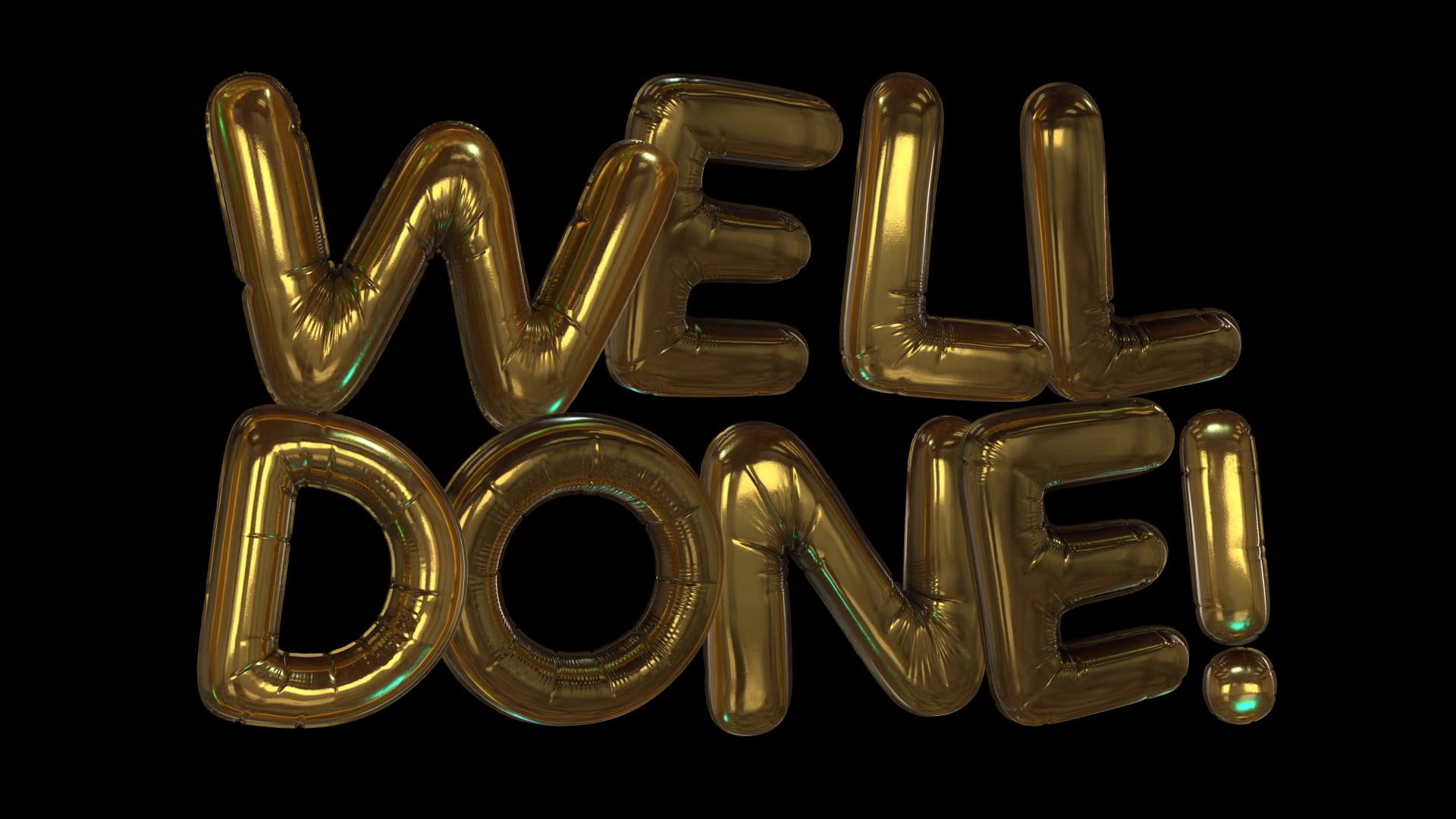 Well Done 3d Balloon Caption Stock Motion Graphics SBV-351903644 ...