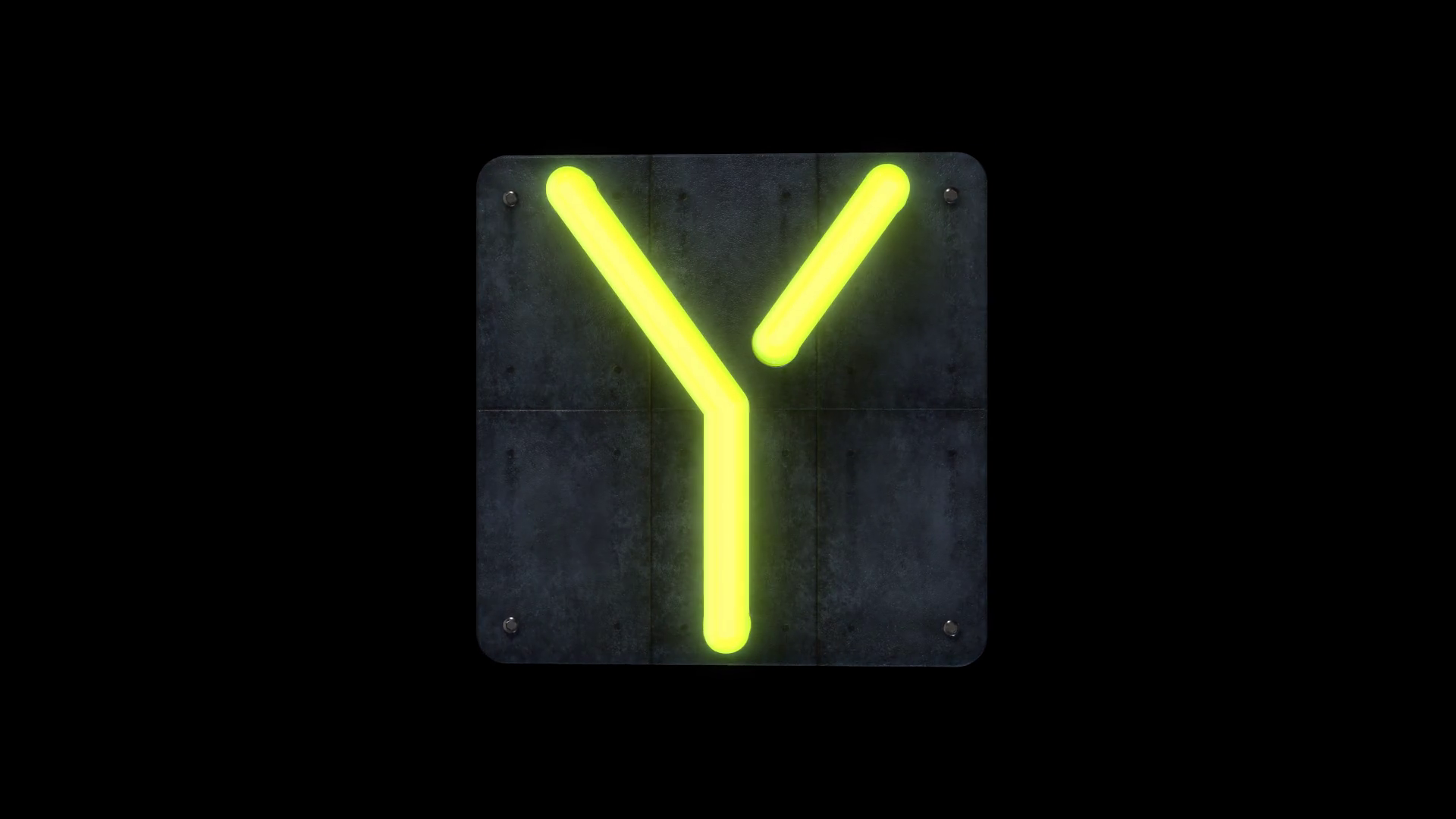 Glowing Neon Letter Y Stock Motion Graphics SBV-351932413 - Storyblocks