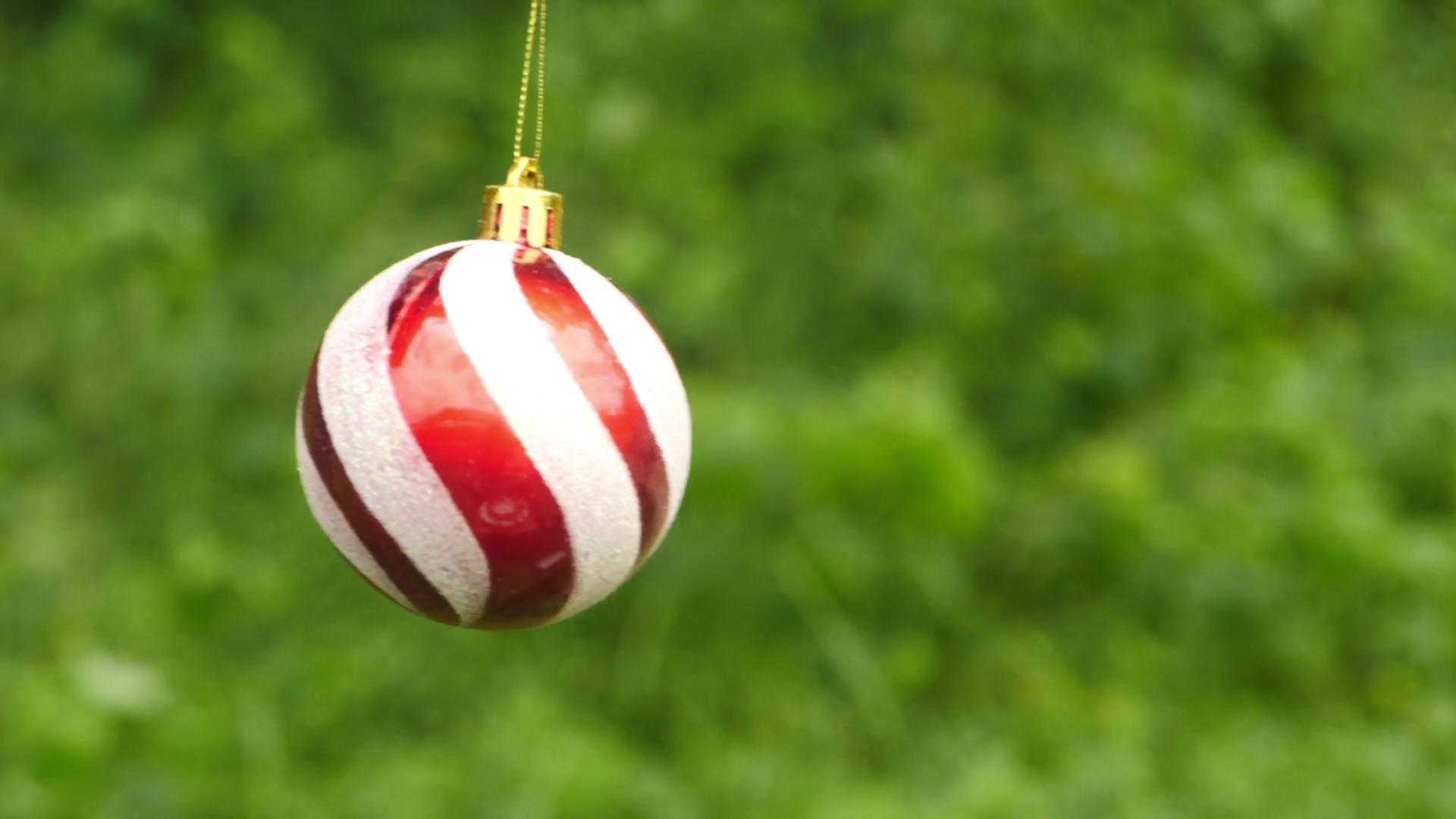 Close Shot Of Swinging Christmas Gift Ball Stock Footage SBV-346743392 ...